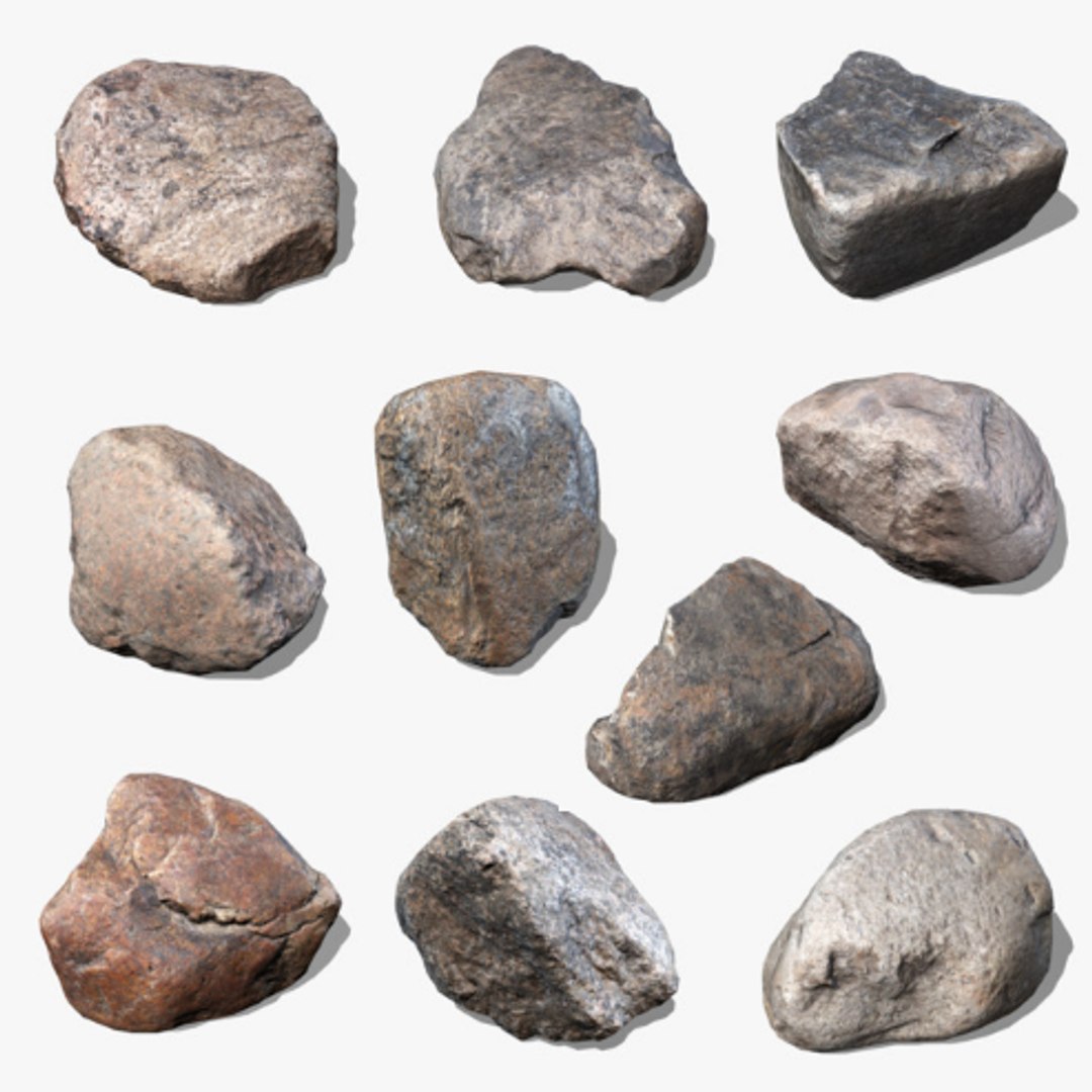 3d Model Of Pack Stones Debris