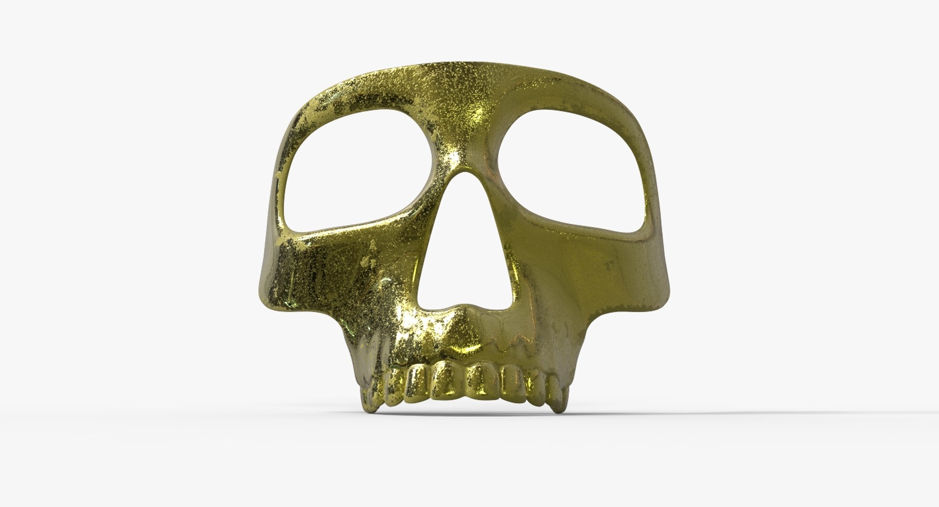 3D Golden Mask Skelet - TurboSquid 1417063