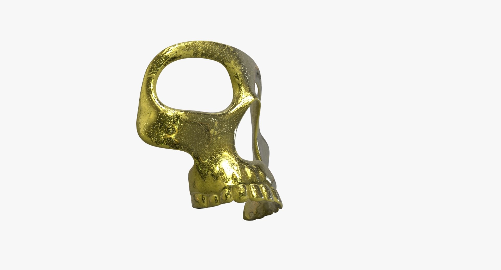 3D Golden Mask Skelet - TurboSquid 1417063