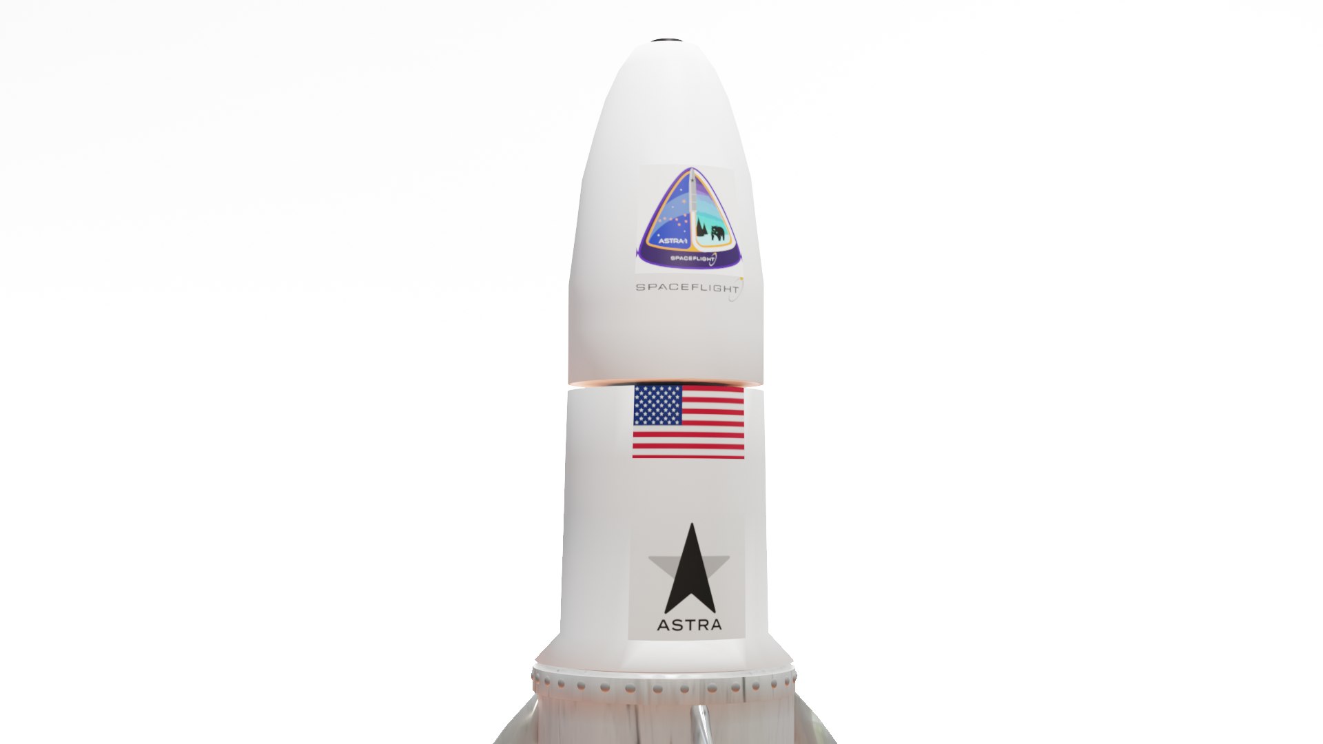 3D model Astra Rocket Model 3 - TurboSquid 2104992