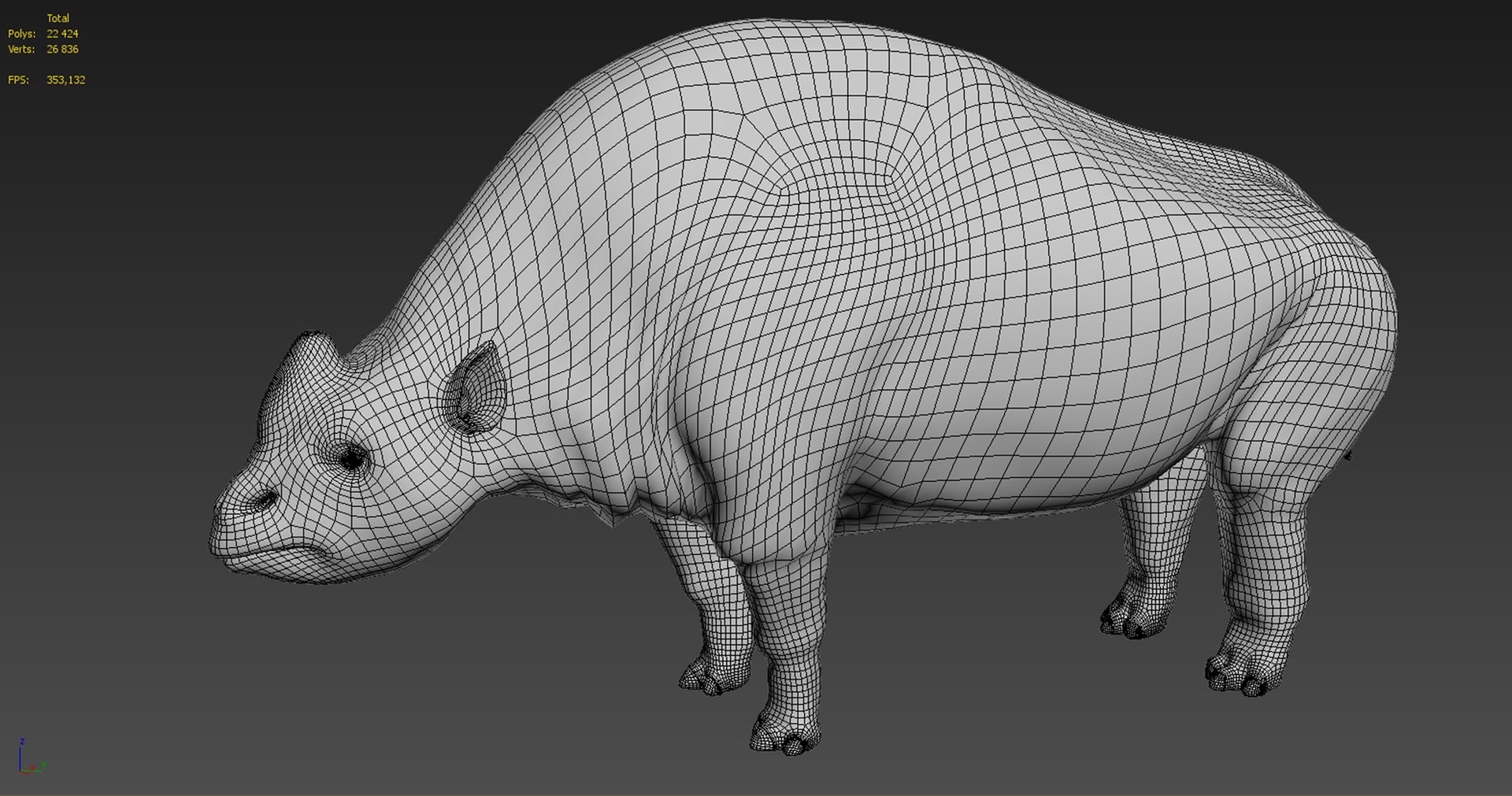 3D Elasmotherium model - TurboSquid 1829307