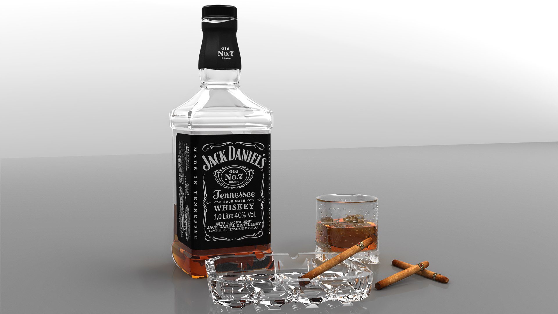 Whiskey Set 3D Model - TurboSquid 1545099