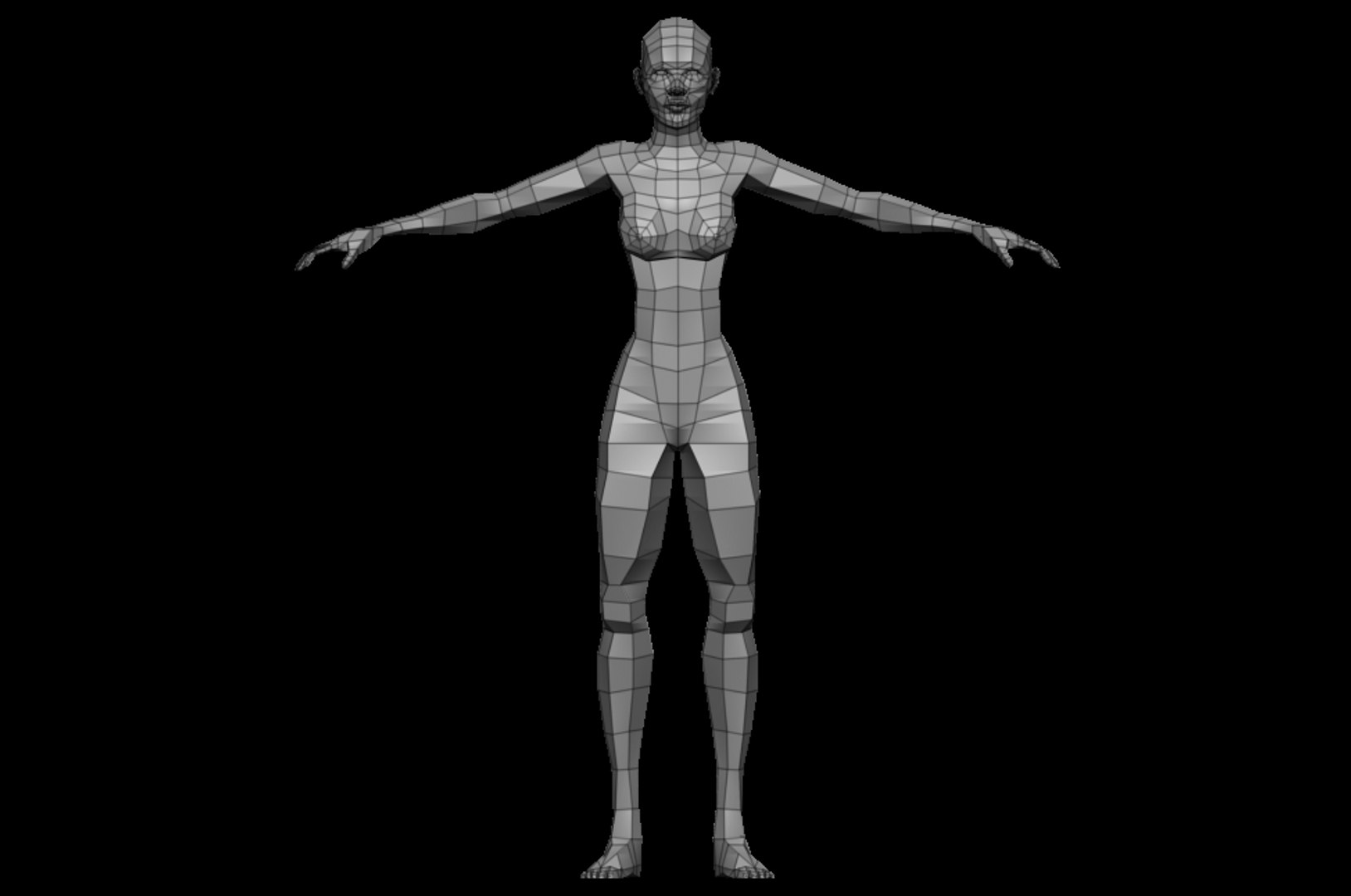 3d model female mesh