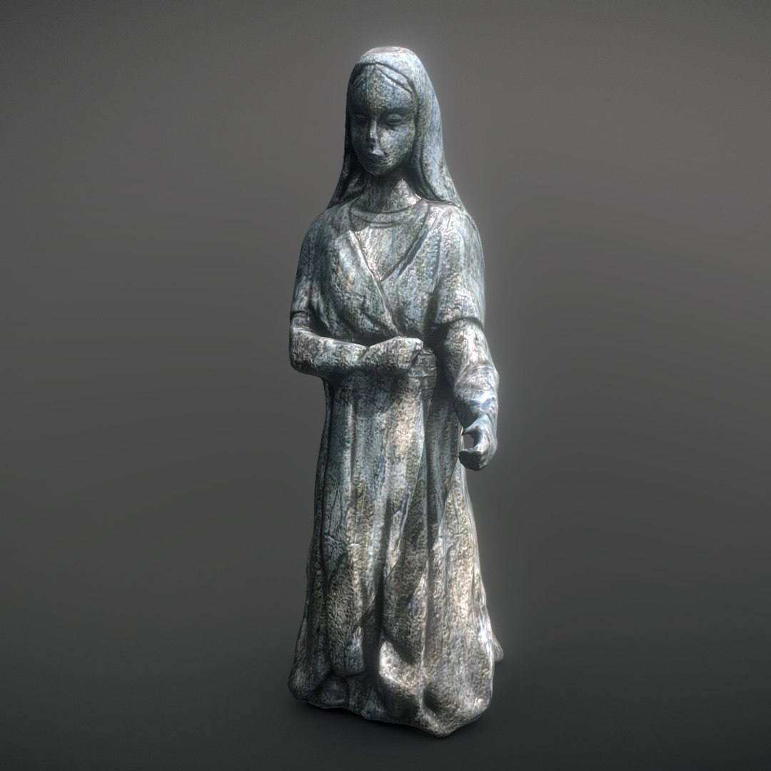3D cemetery statue model - TurboSquid 1549093
