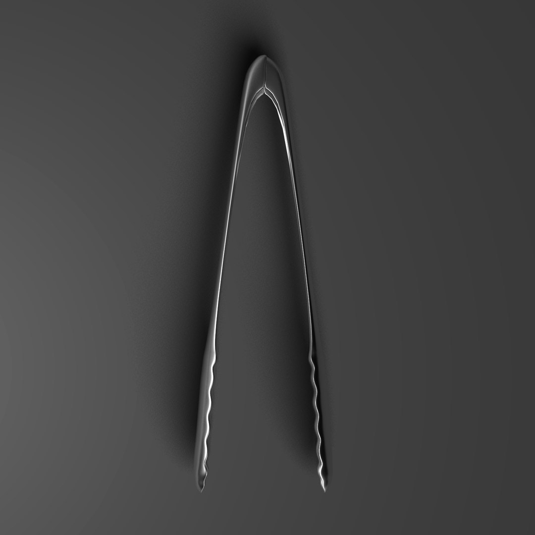 3d Grilling Kitchen Tongs Model