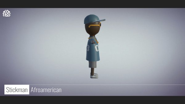 3D Afroamerican Stickman - 3D Hypercasual - TurboSquid 1984473