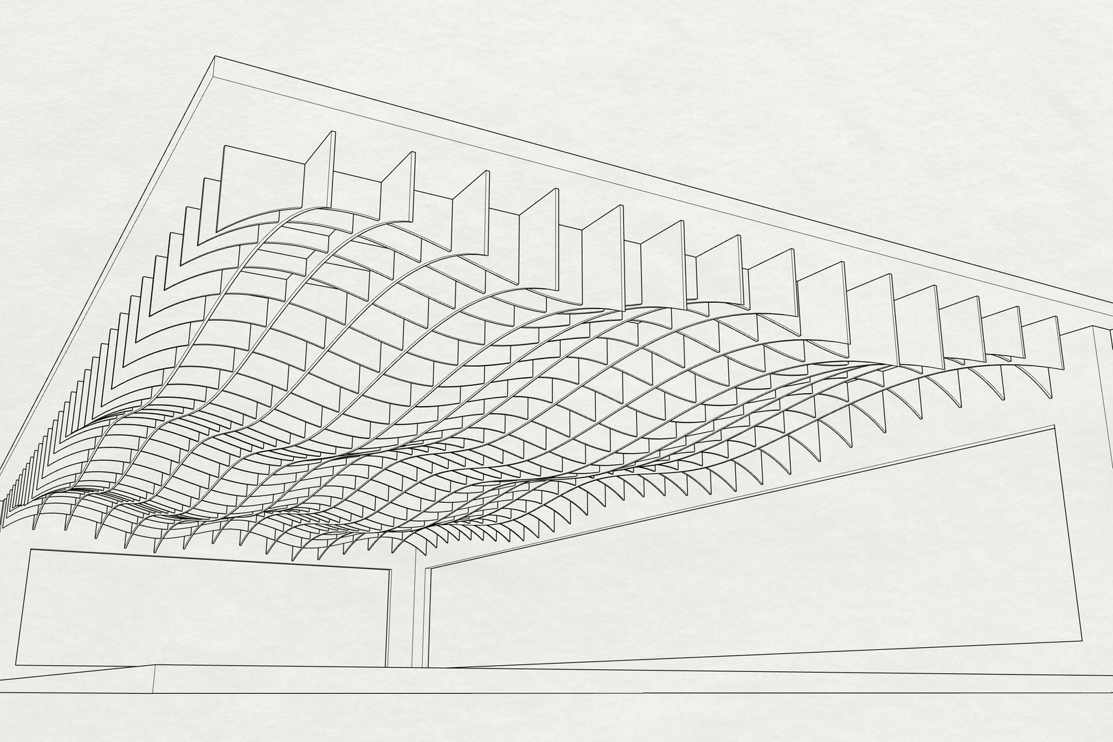 3D Parametric Wavy Waffle Structure - TurboSquid 2026535