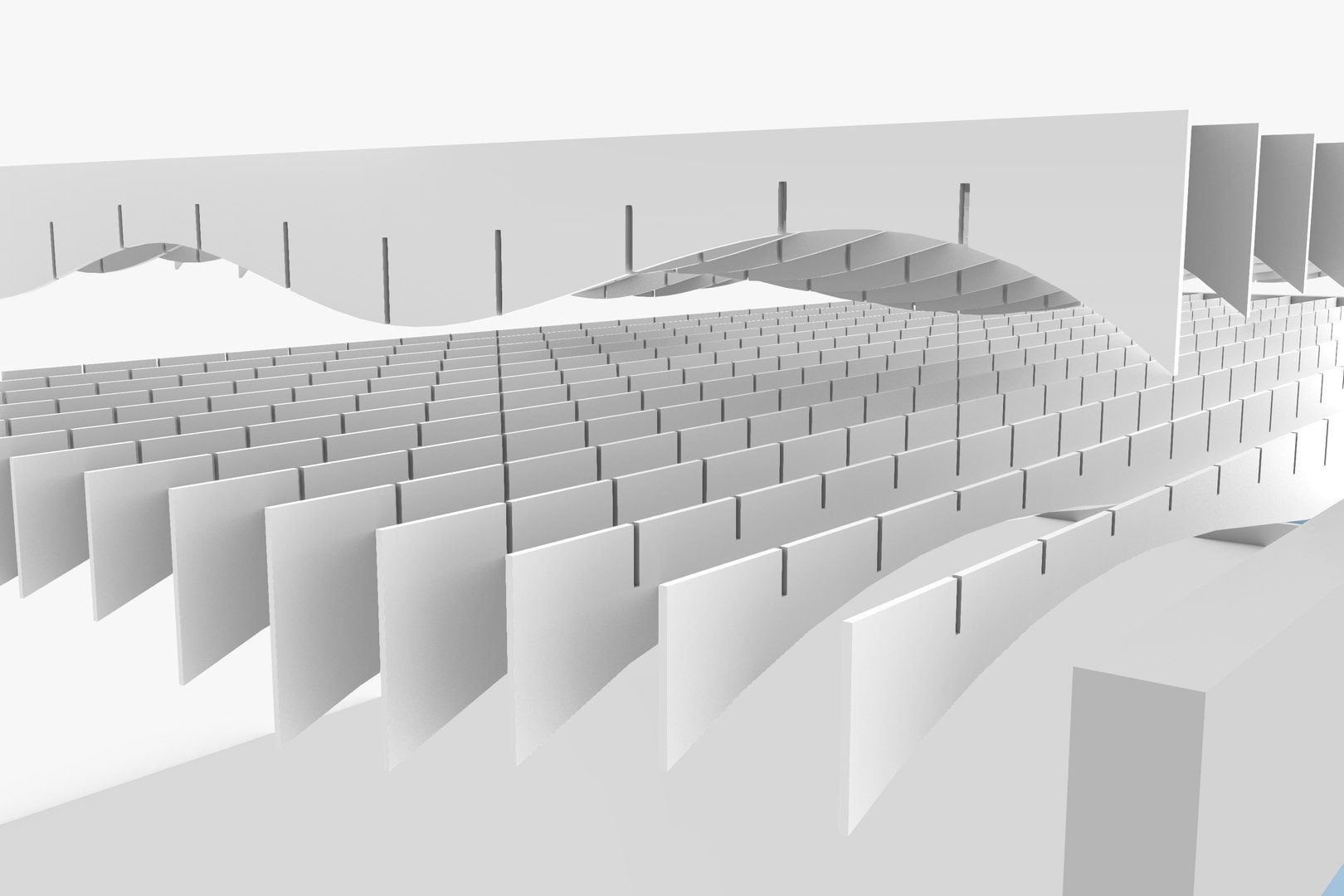 3D Parametric Wavy Waffle Structure - TurboSquid 2026535