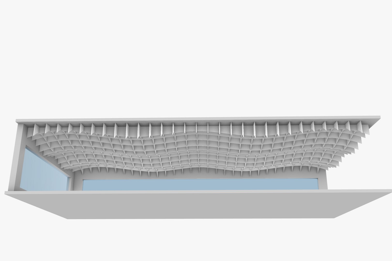 3D Parametric Wavy Waffle Structure - TurboSquid 2026535