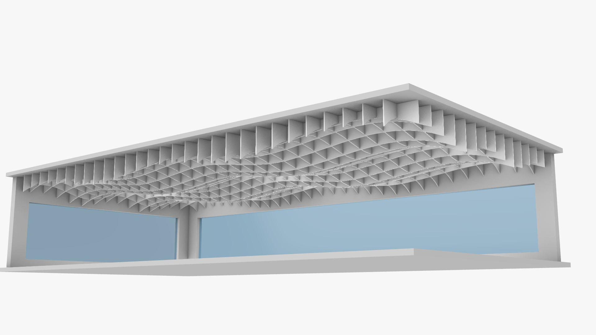 3D Parametric Wavy Waffle Structure - TurboSquid 2026535