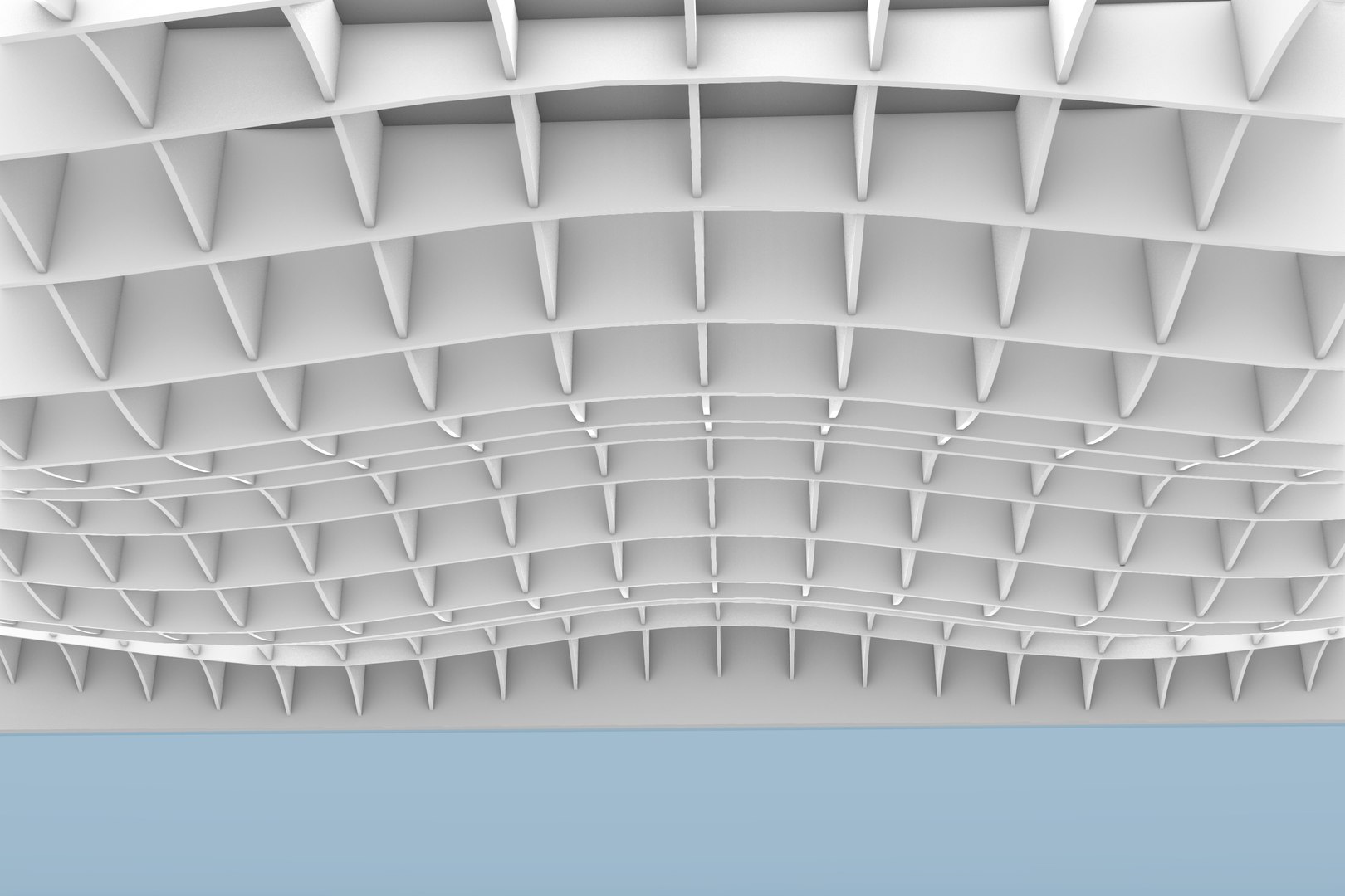 3D Parametric Wavy Waffle Structure - TurboSquid 2026535