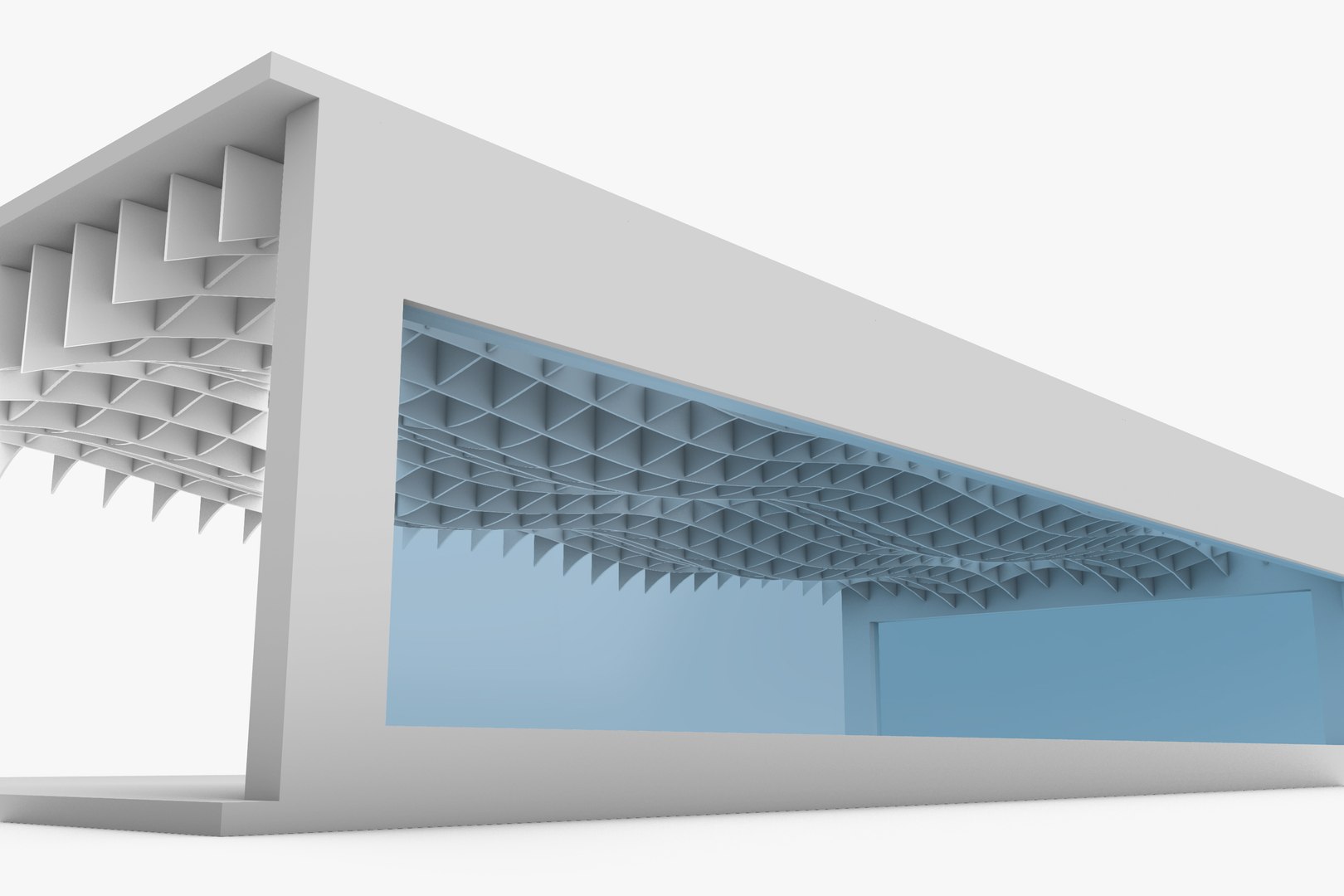 3D Parametric Wavy Waffle Structure - TurboSquid 2026535