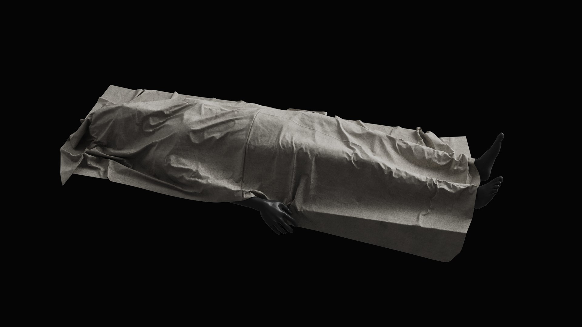 3D Covered Corpse 03 - TurboSquid 2368065