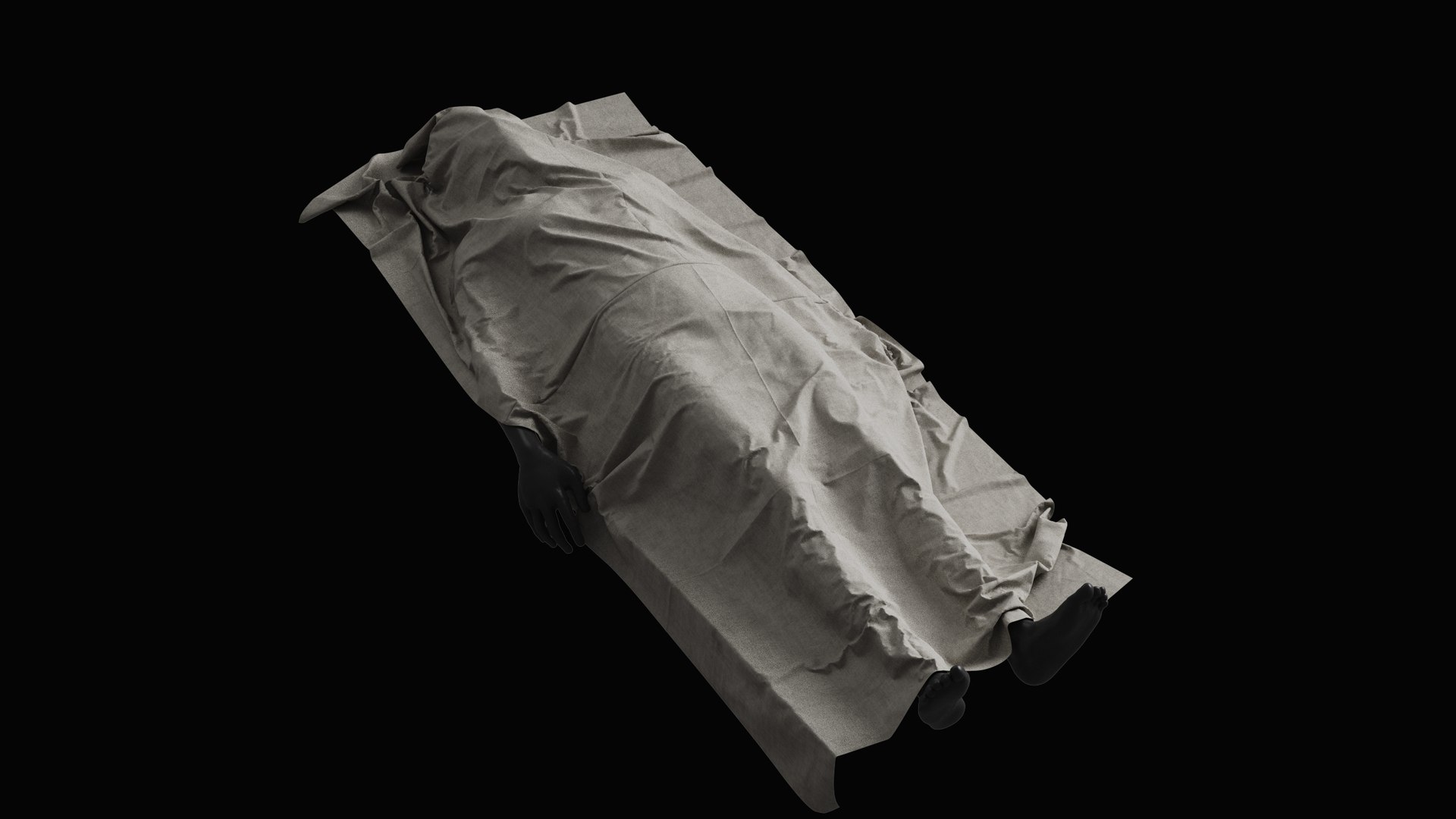 3D Covered Corpse 03 - TurboSquid 2368065