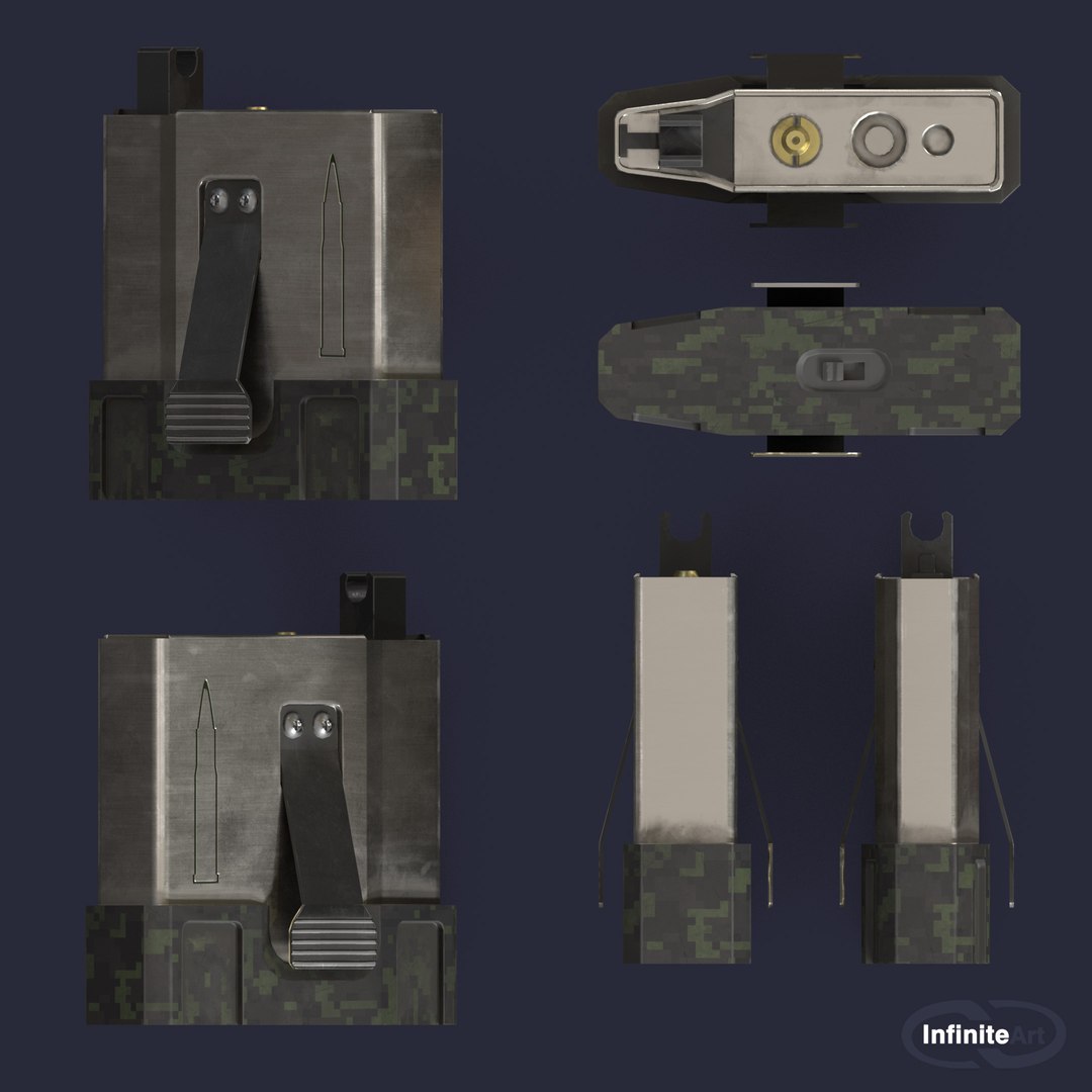 3D Rifle Magazine Model - TurboSquid 1867351