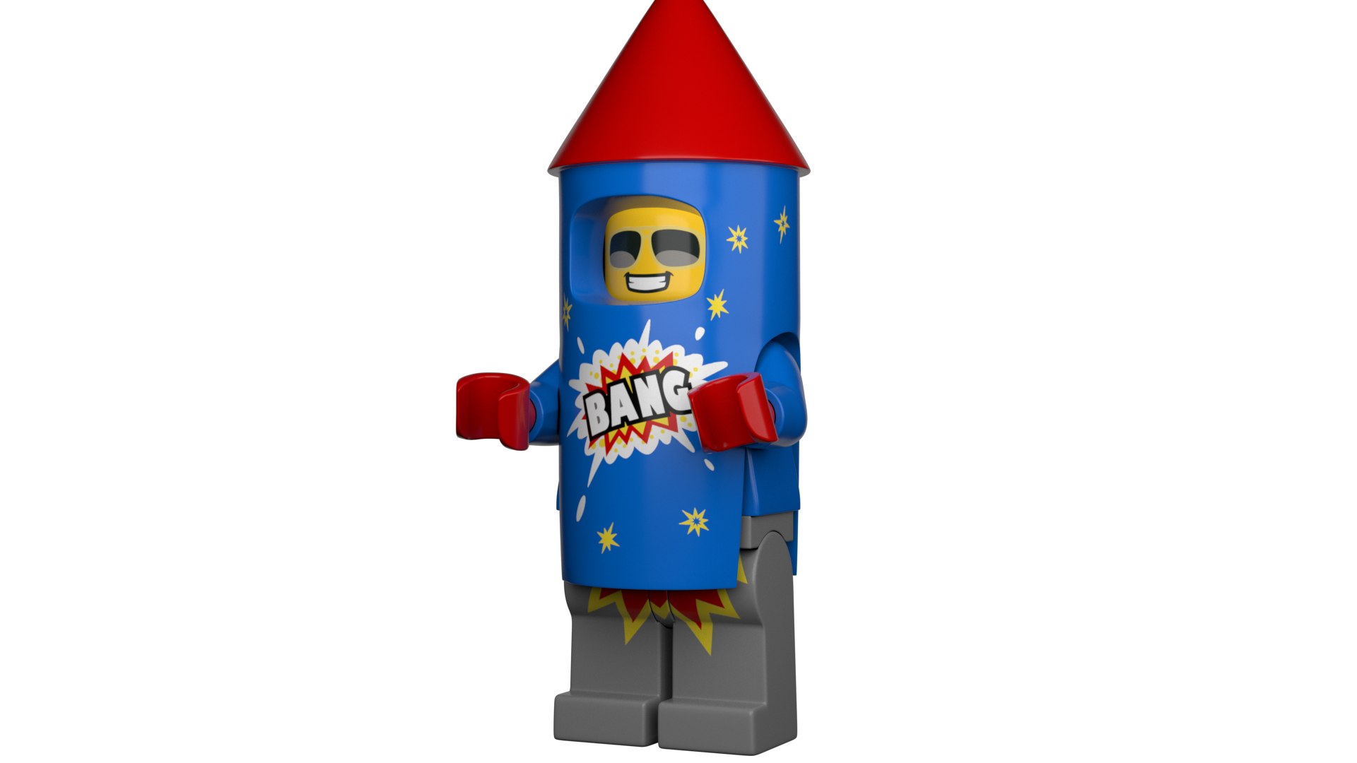 Lego Fireworks Guy 3d Model 3D - TurboSquid 1733122