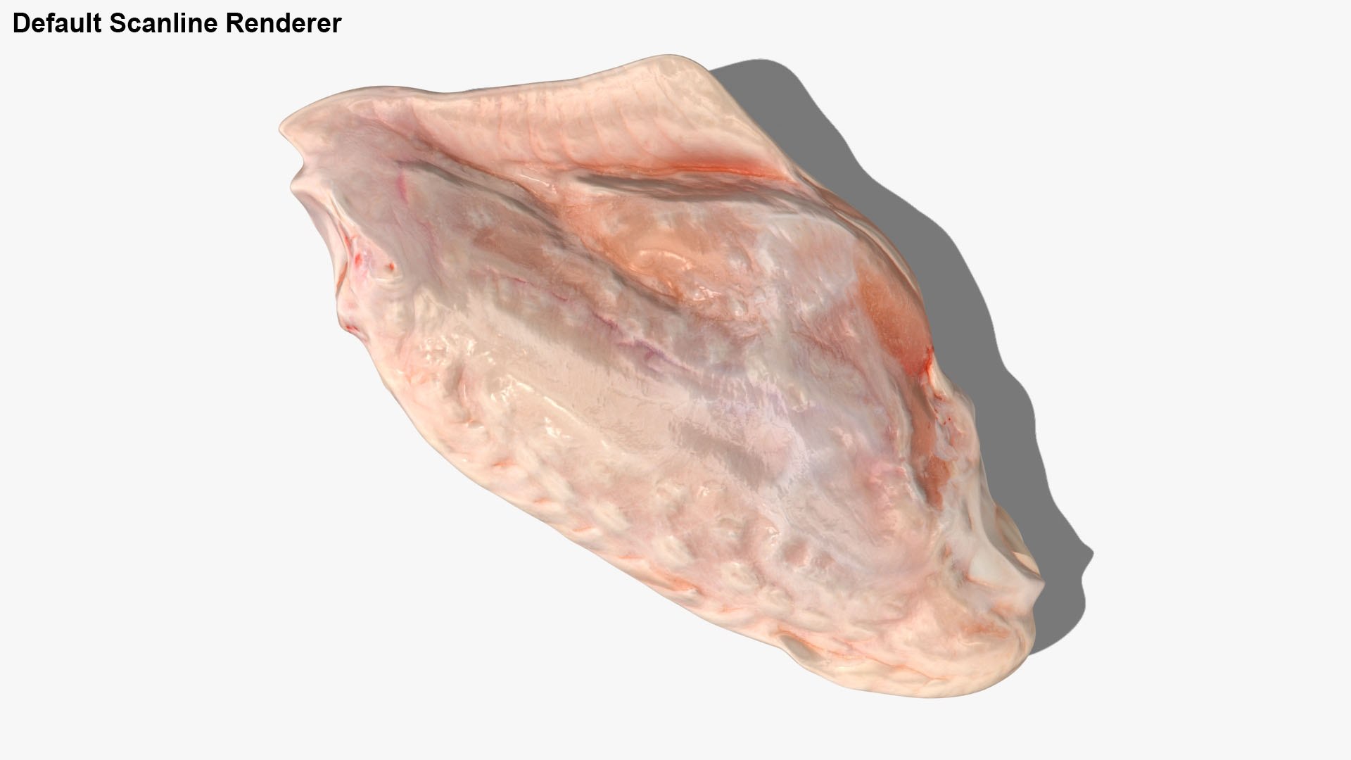 Fresh Raw Chicken Middle Wing V1 3D Model - TurboSquid 2056939