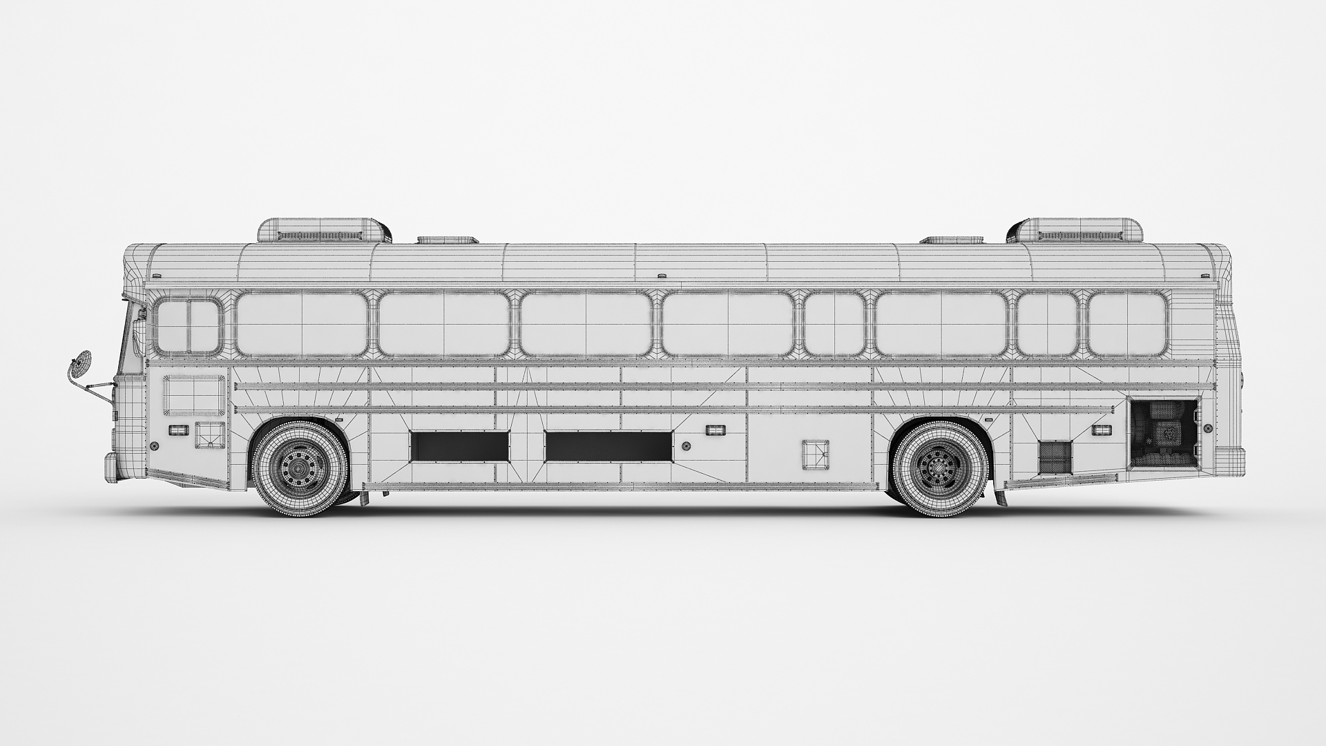 3D Model Bus 2000 Blue - TurboSquid 1614518