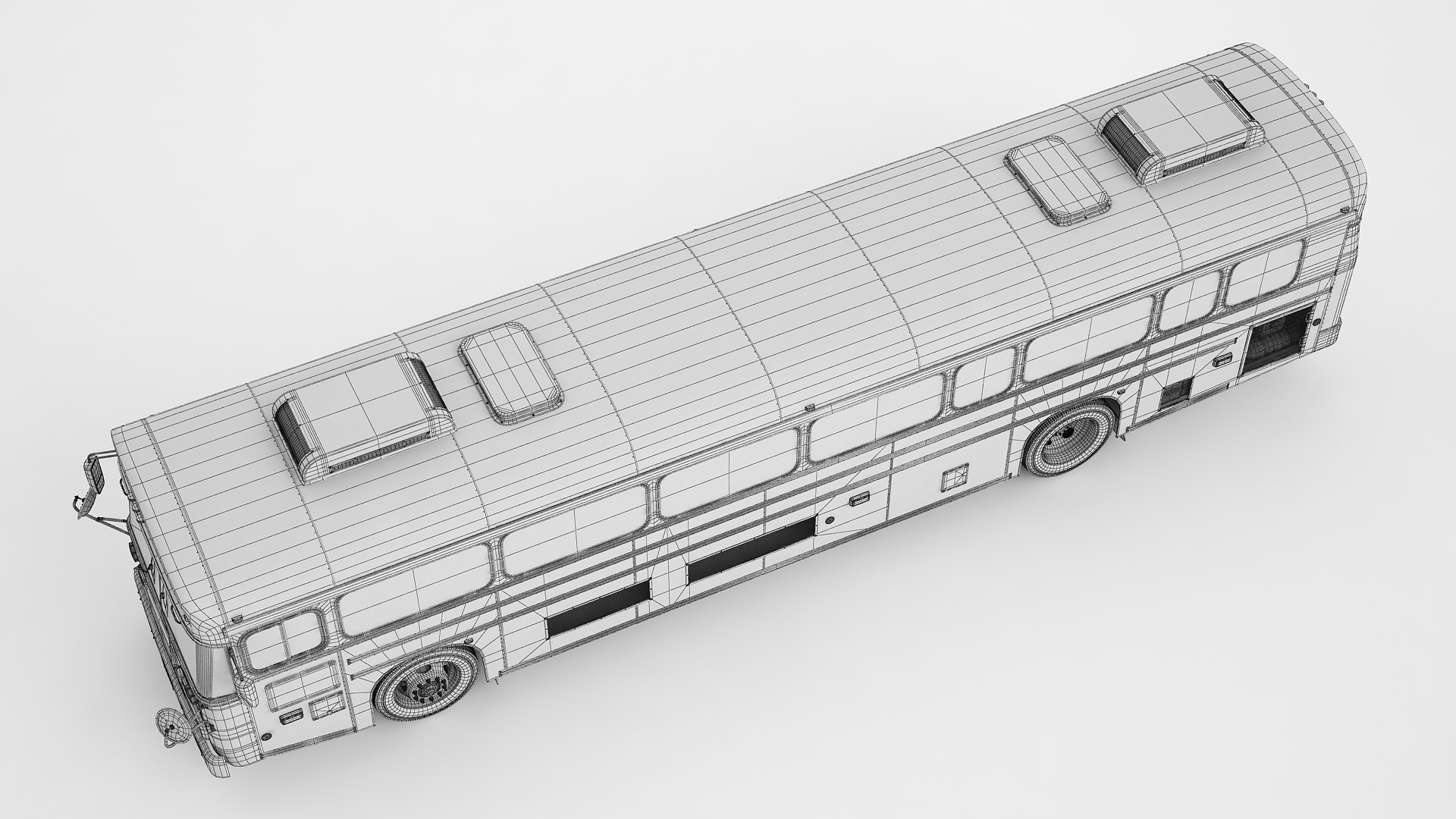 3D Model Bus 2000 Blue - TurboSquid 1614518