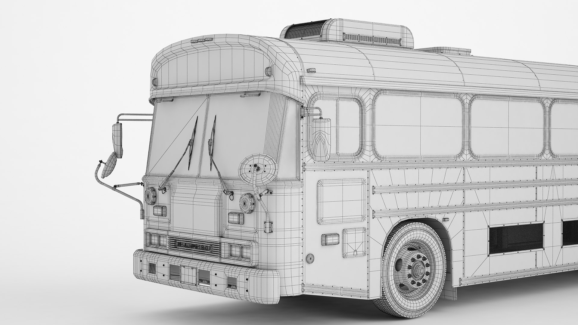 3D Model Bus 2000 Blue - TurboSquid 1614518