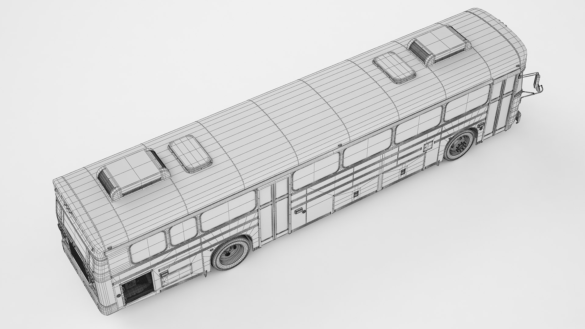 3D Model Bus 2000 Blue - TurboSquid 1614518