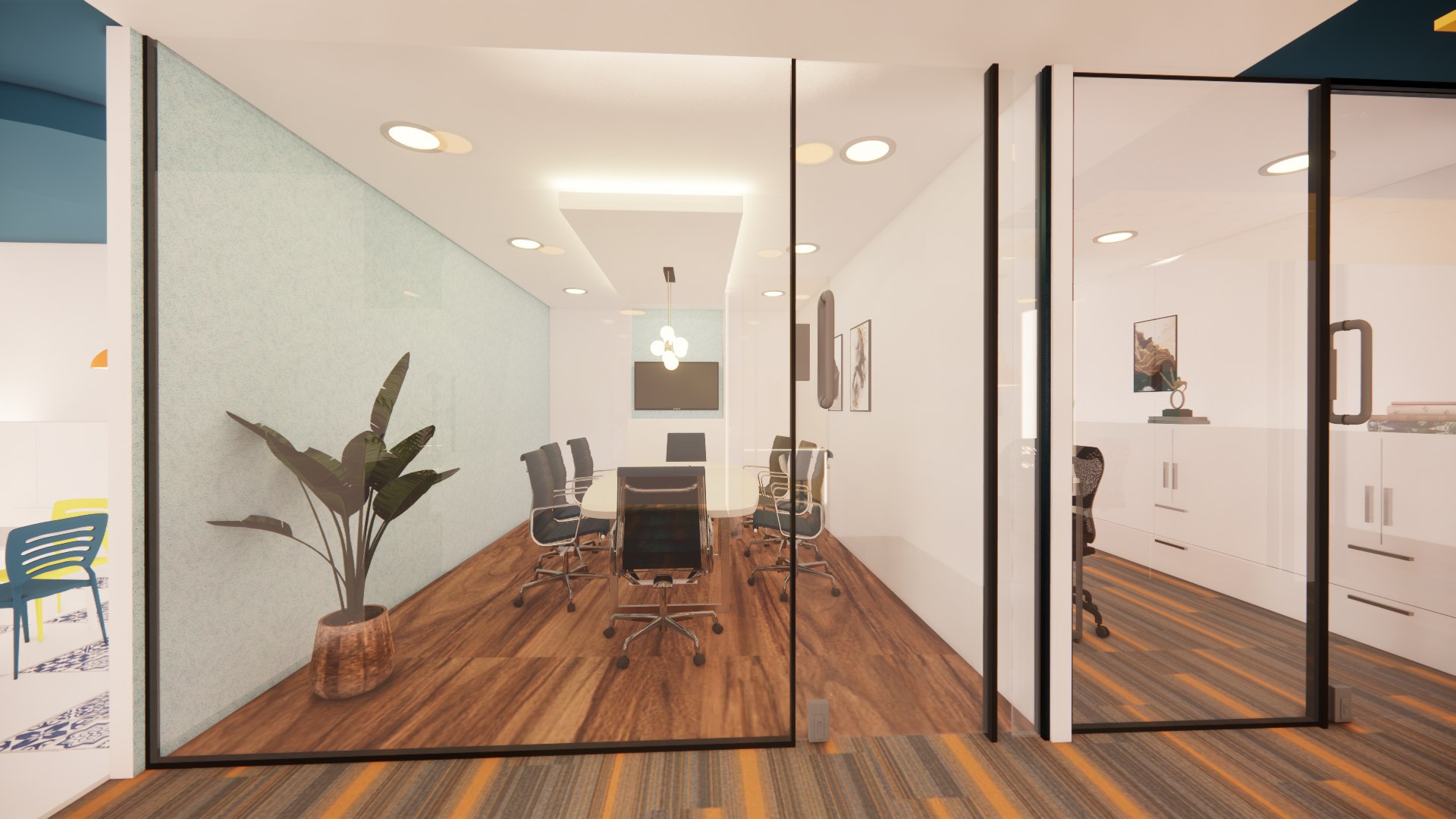 3D Office Interior - TurboSquid 2238478