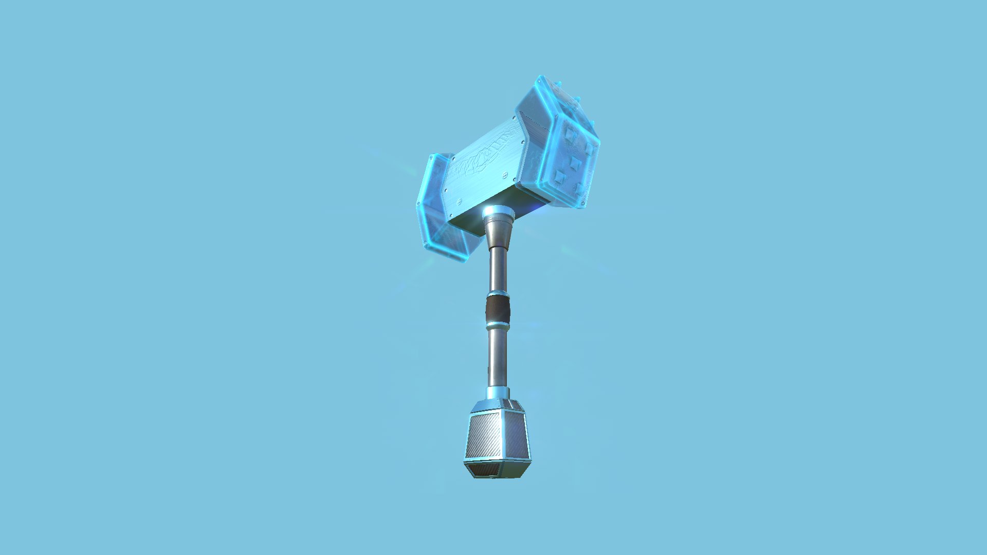 3D model Medieval War Hammer 08 Crystal Elemental - Fantasy Weaponry ...