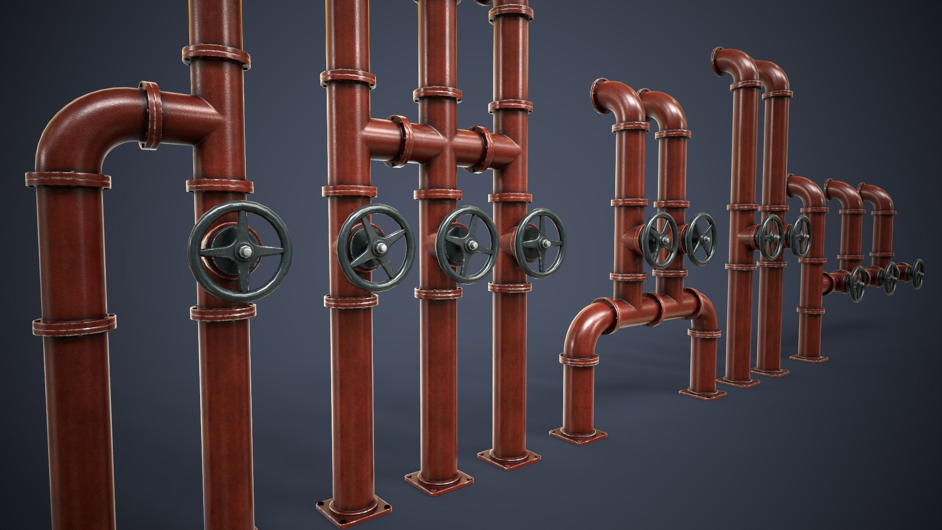 3D Modular Pipes Model - TurboSquid 2040913