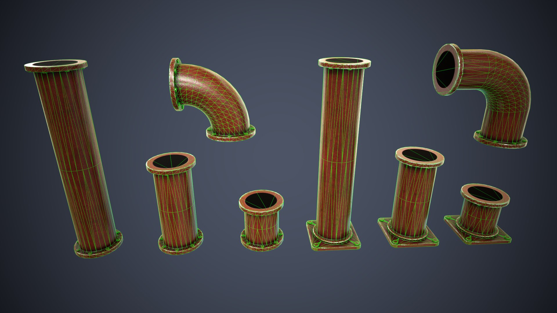 3D Modular Pipes Model - TurboSquid 2040913