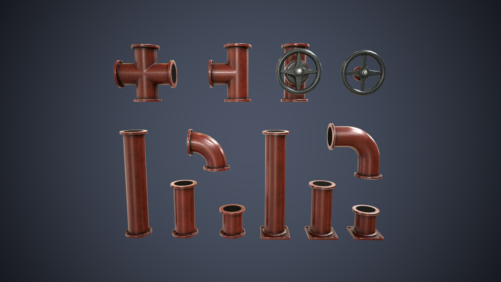 3D Modular Pipes Model - TurboSquid 2040913