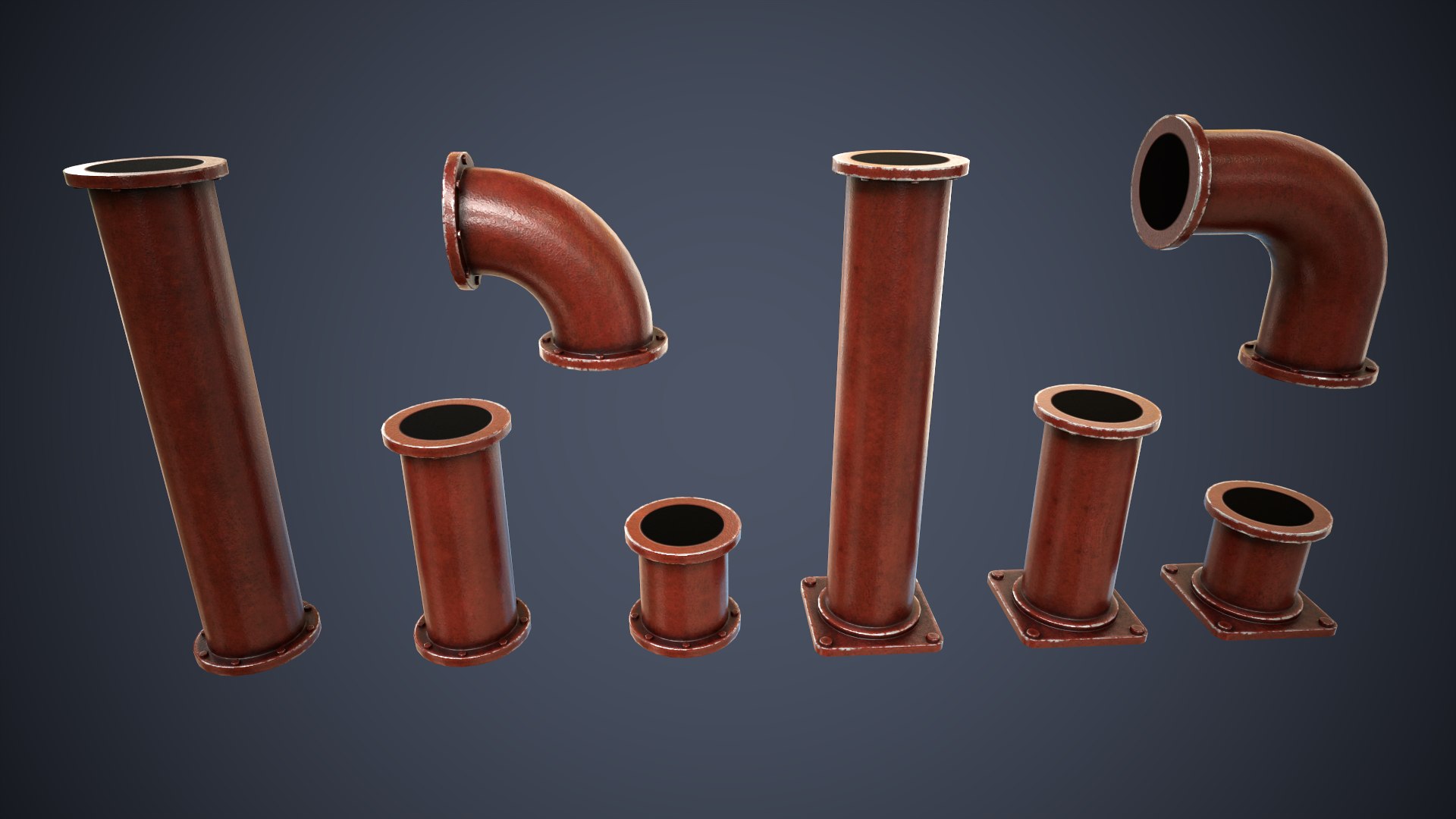 3D Modular Pipes Model - TurboSquid 2040913