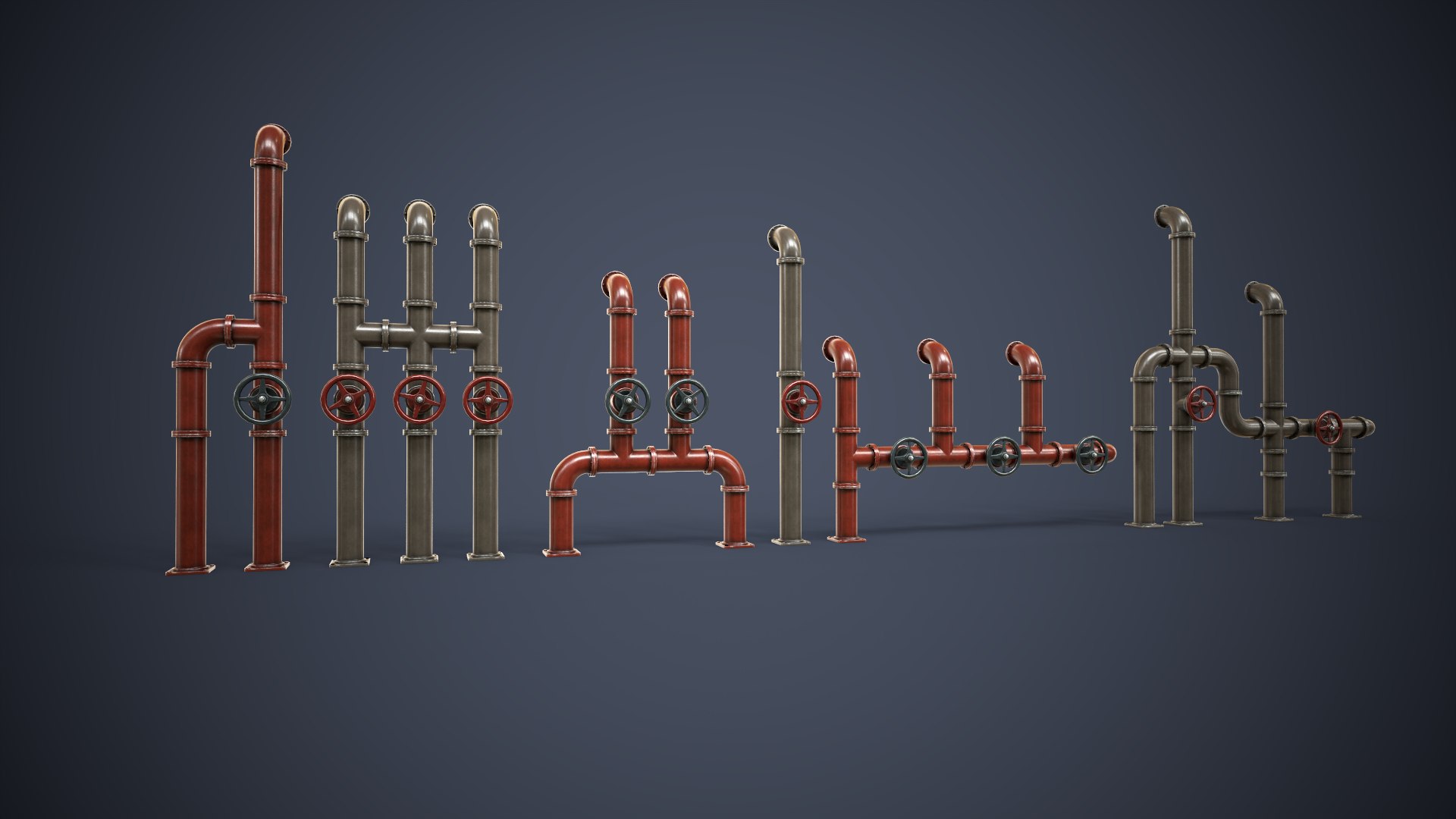 3D Modular Pipes Model - TurboSquid 2040913