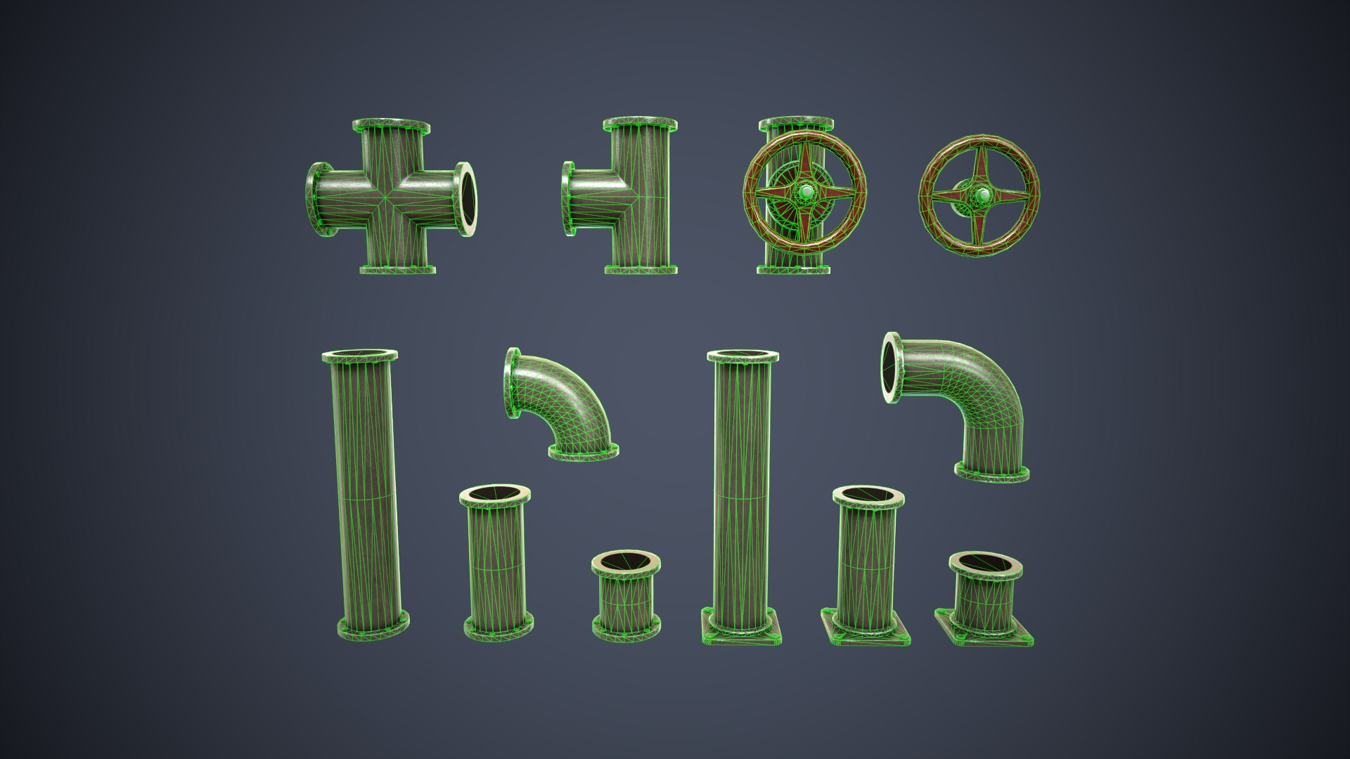 3D Modular Pipes Model - TurboSquid 2040913