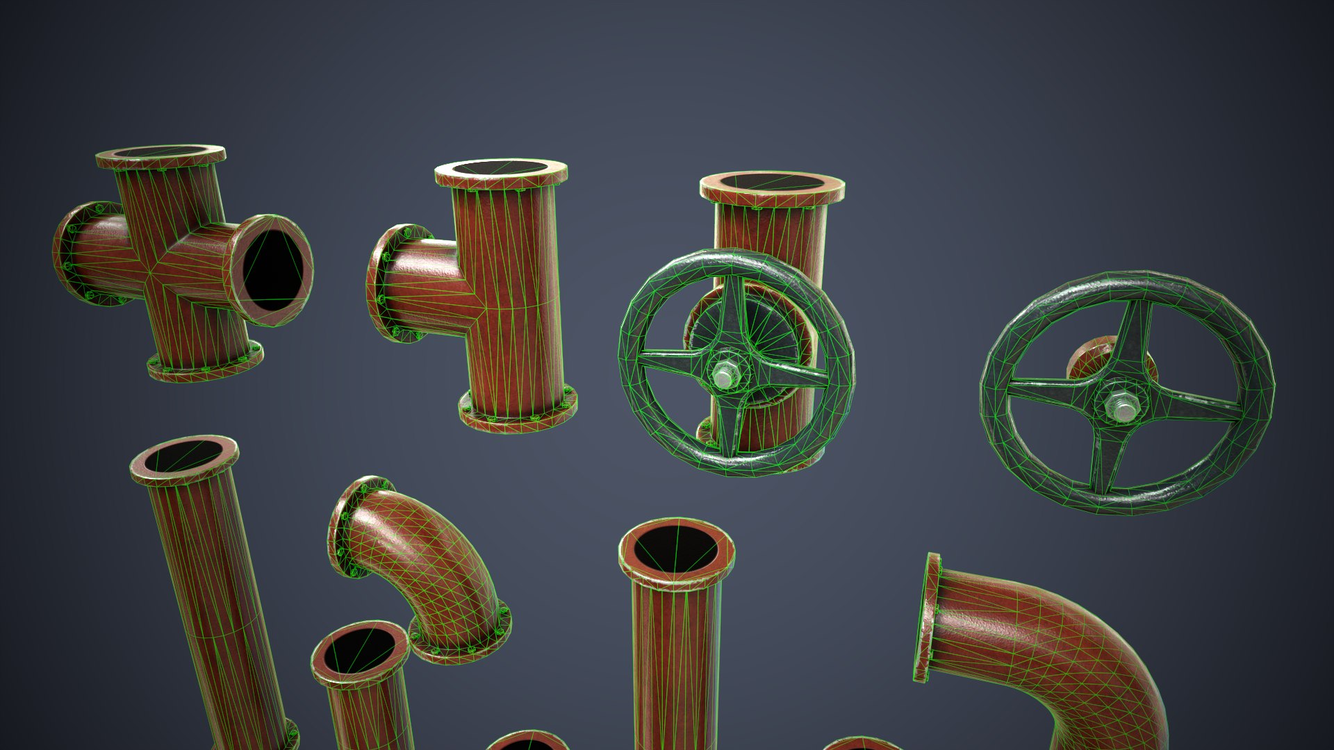 3D Modular Pipes Model - TurboSquid 2040913