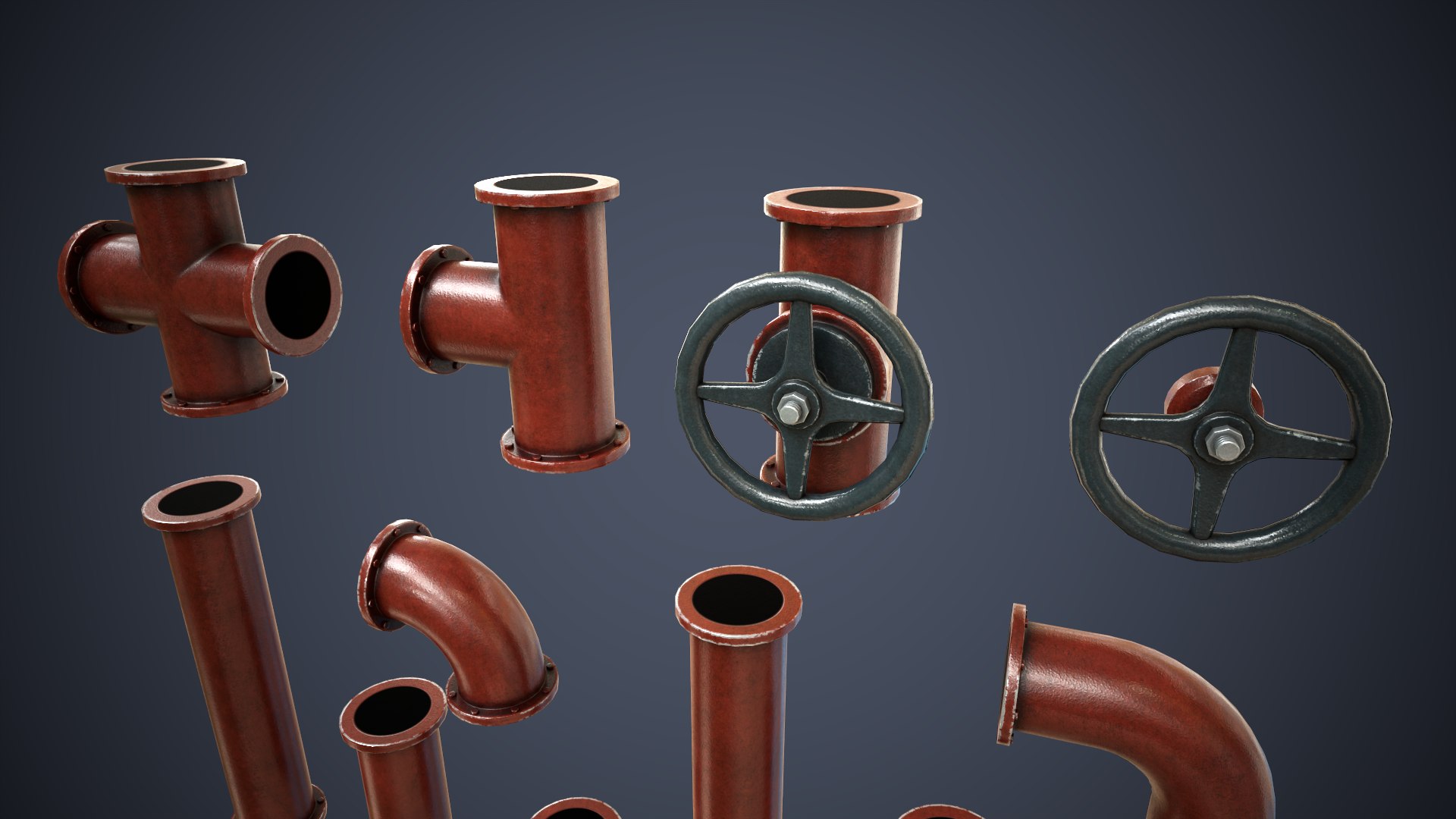 3D Modular Pipes Model - TurboSquid 2040913
