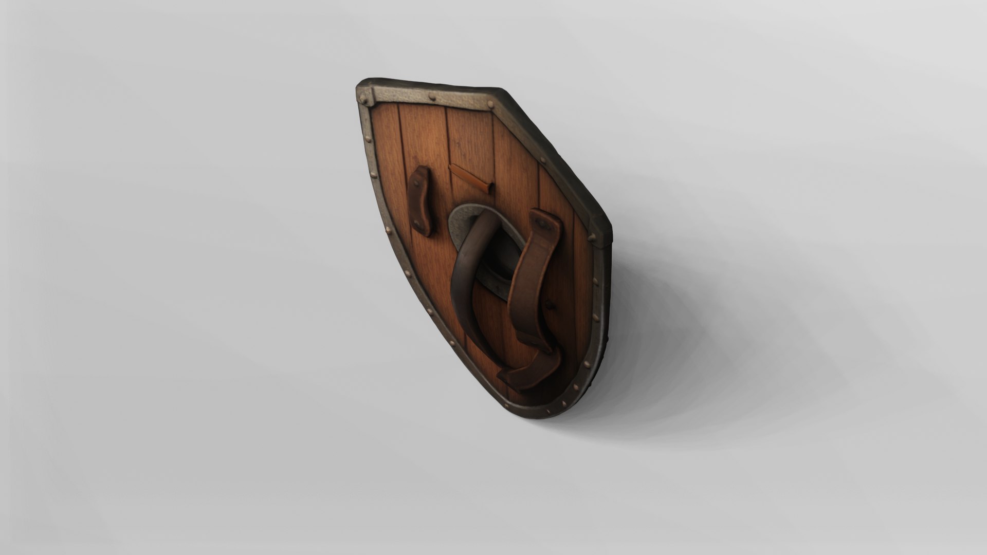 Medieval Wooden Shield With Metal Reinforcements 3D Model - TurboSquid ...