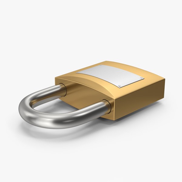 Black Padlock 3D model - TurboSquid 2069856