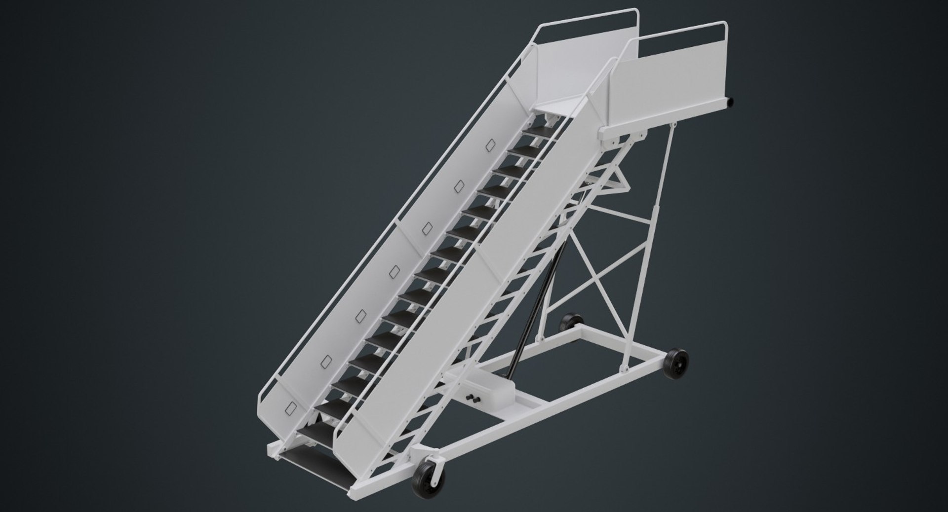 Airplane Stairs 1a 3D Model - TurboSquid 1331686