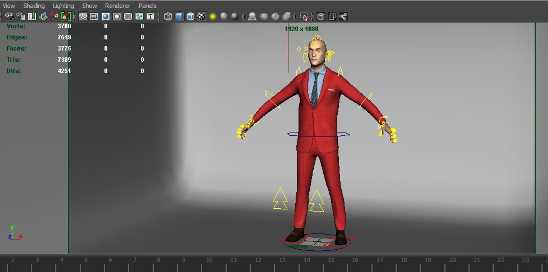 3d Model Rigged Character