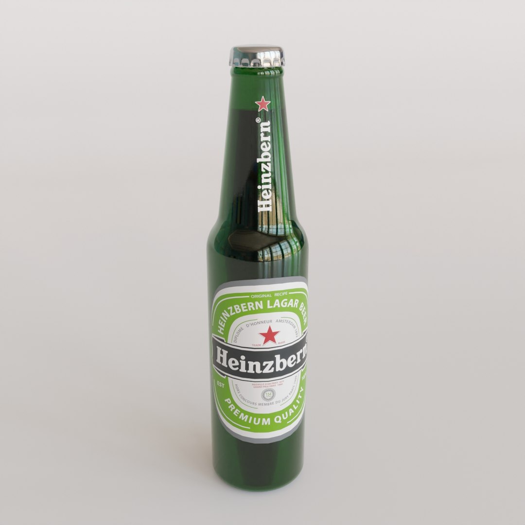 3D Model Beer Bottle - TurboSquid 2196035
