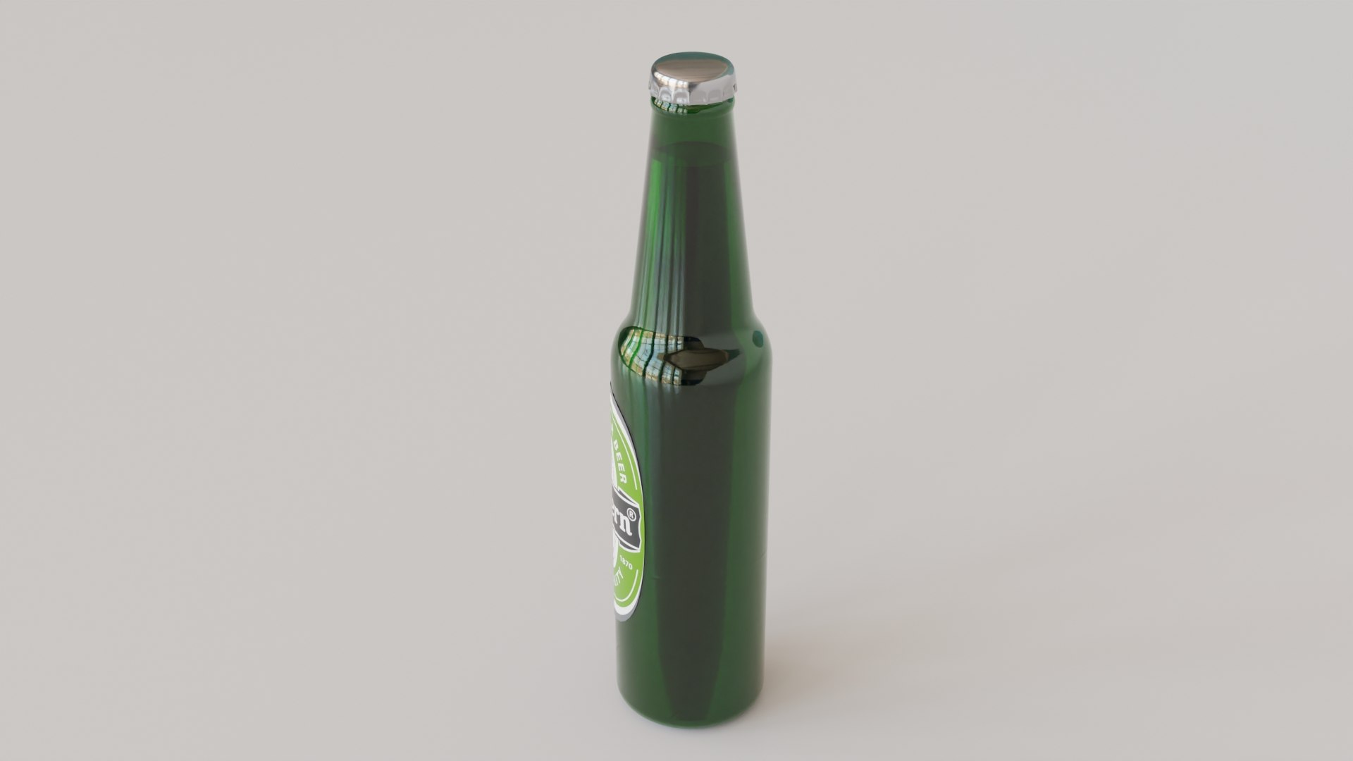 3D Model Beer Bottle - TurboSquid 2196035