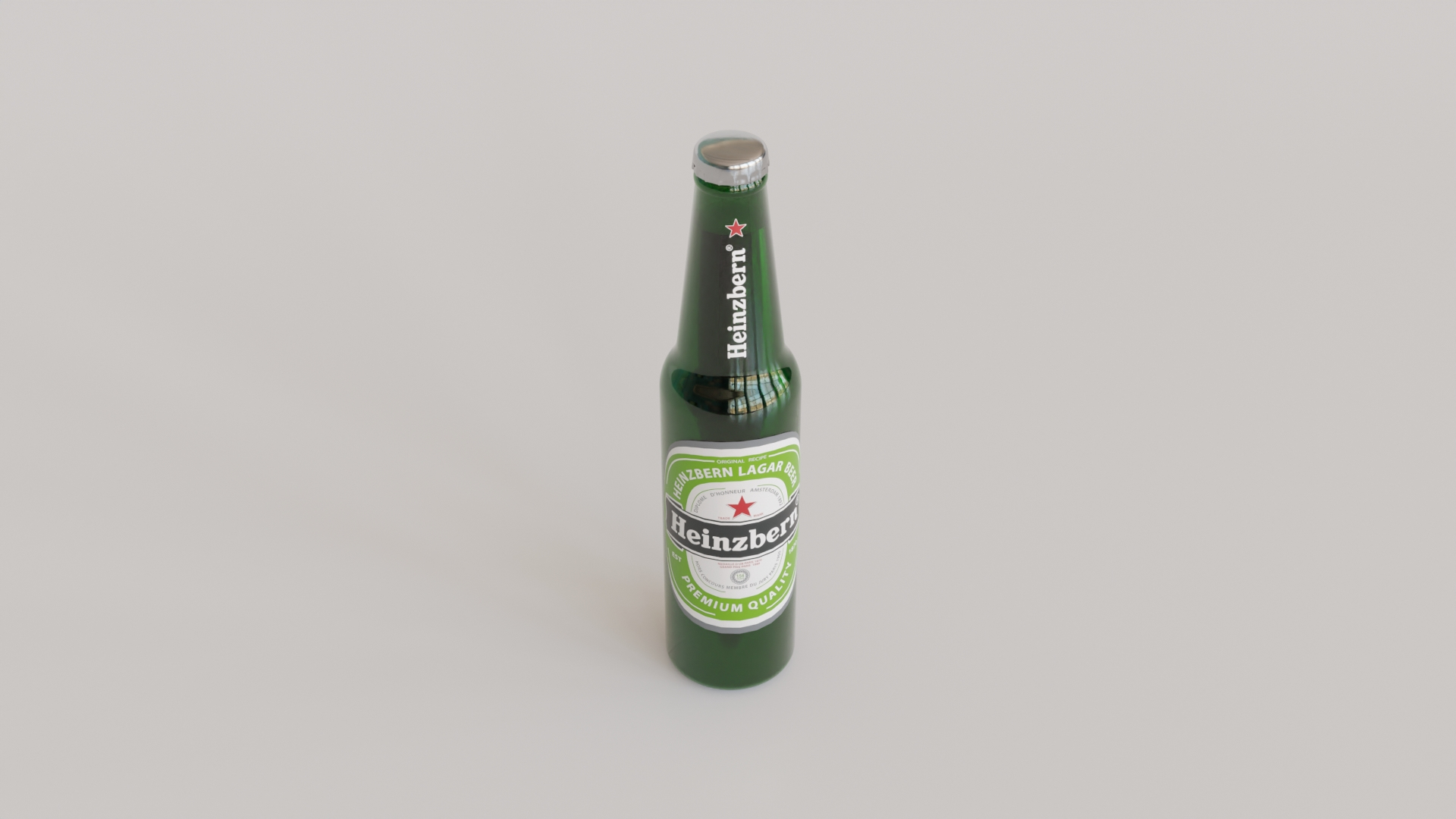 3D Model Beer Bottle - TurboSquid 2196035