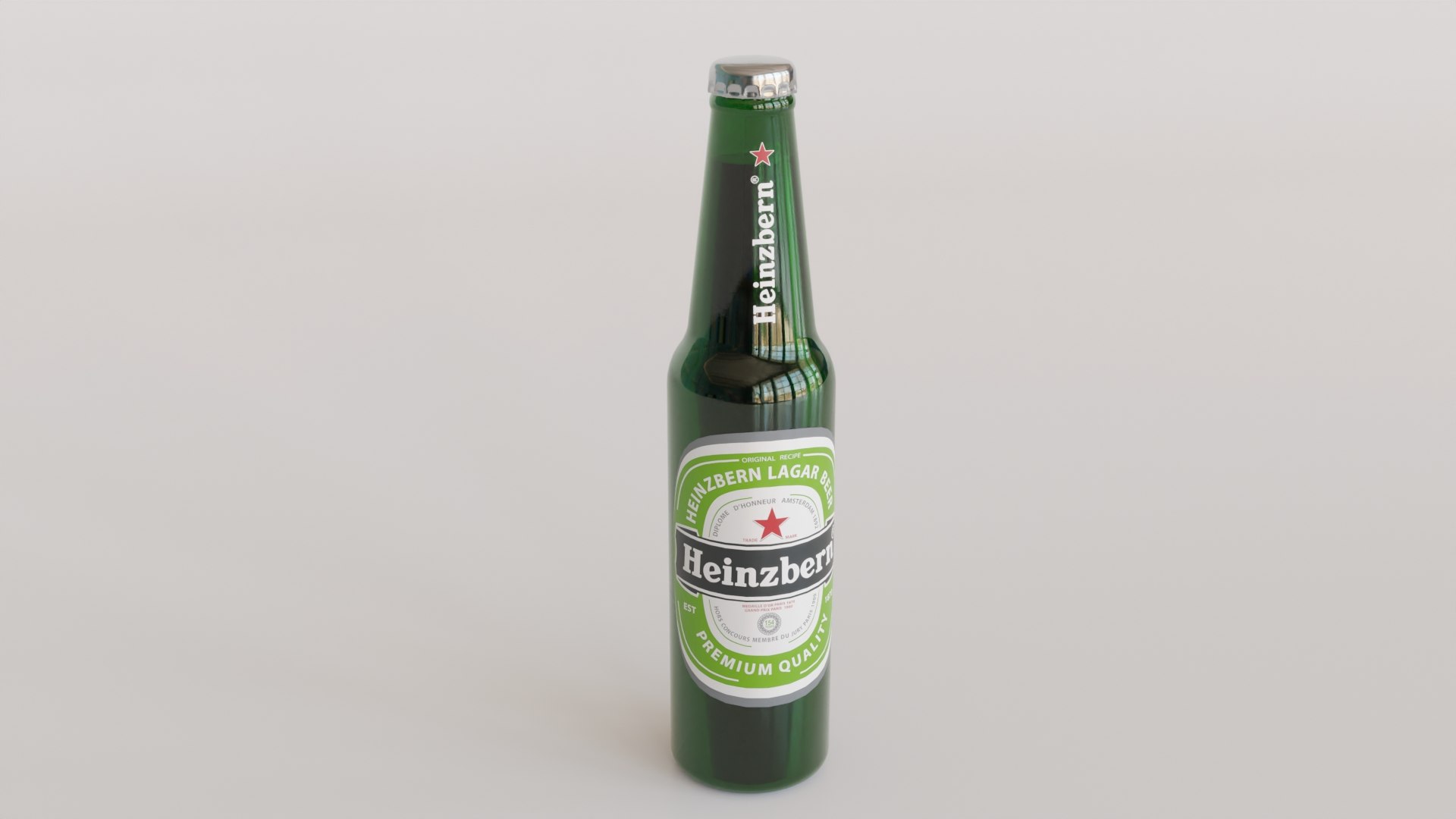 3D Model Beer Bottle - TurboSquid 2196035