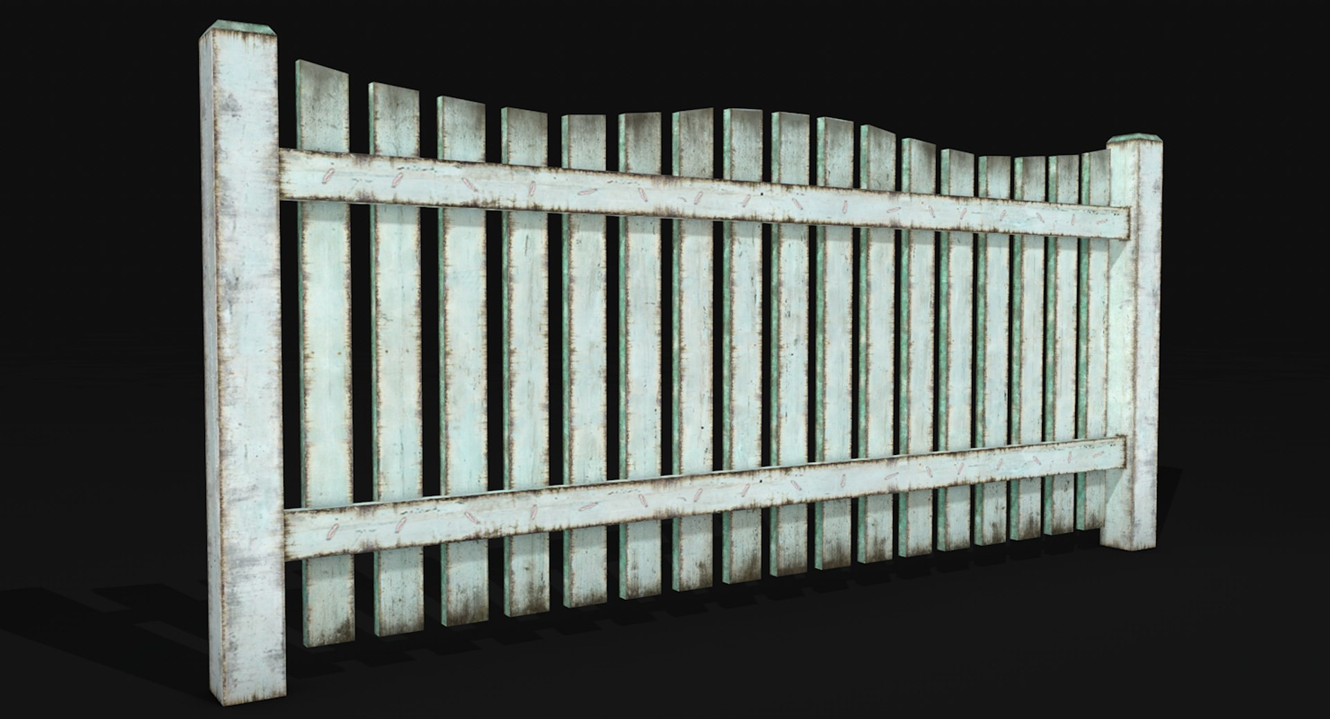 Wooden Fence 3D Model - TurboSquid 1318679