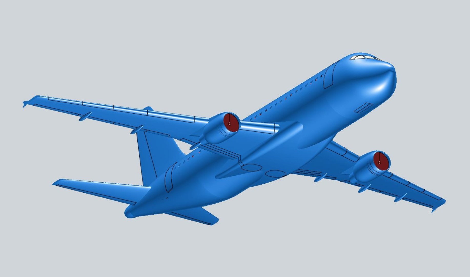 Airbus A319-100 Solid Assembly 3D Model - TurboSquid 1666158