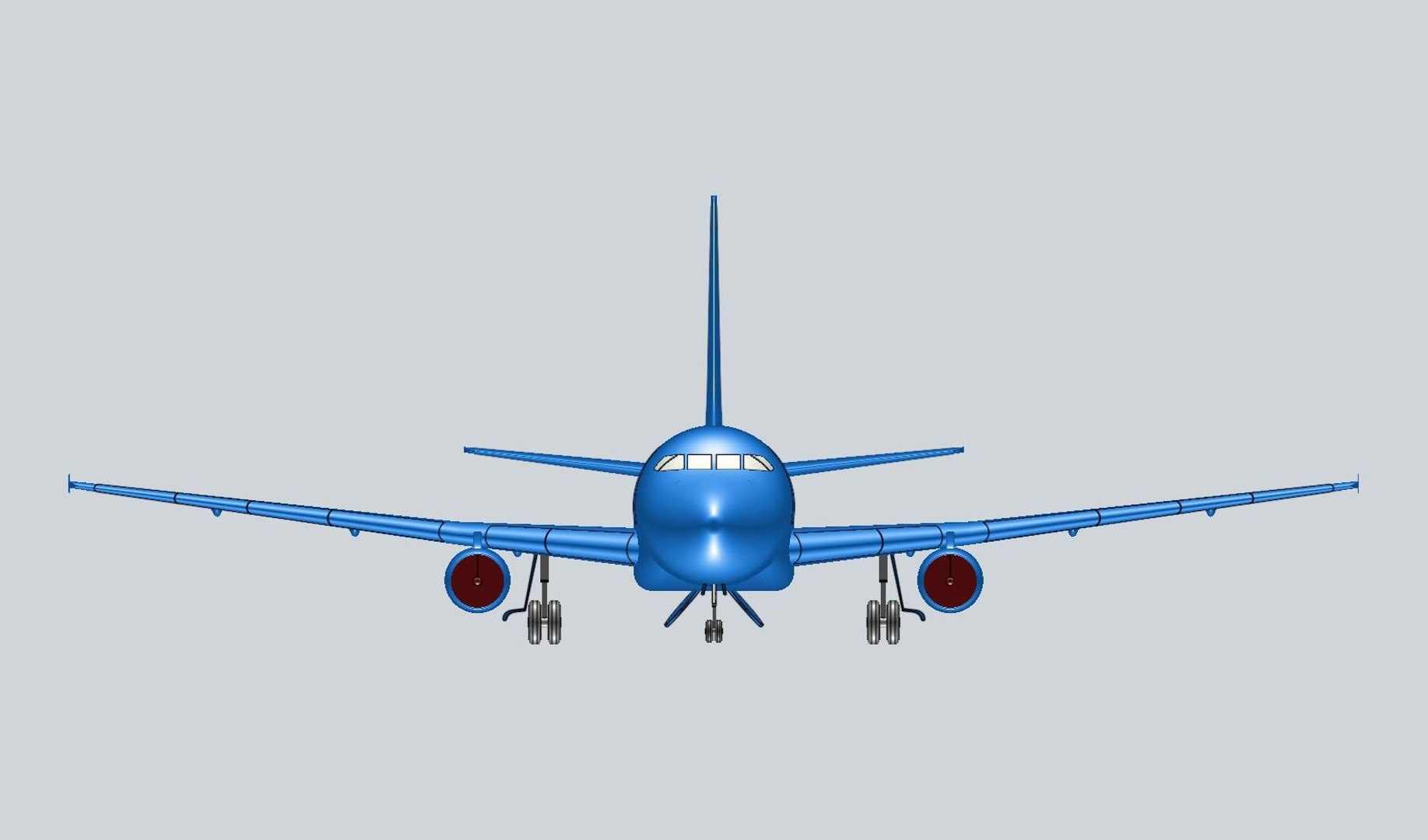 Airbus A319-100 Solid Assembly 3D Model - TurboSquid 1666158