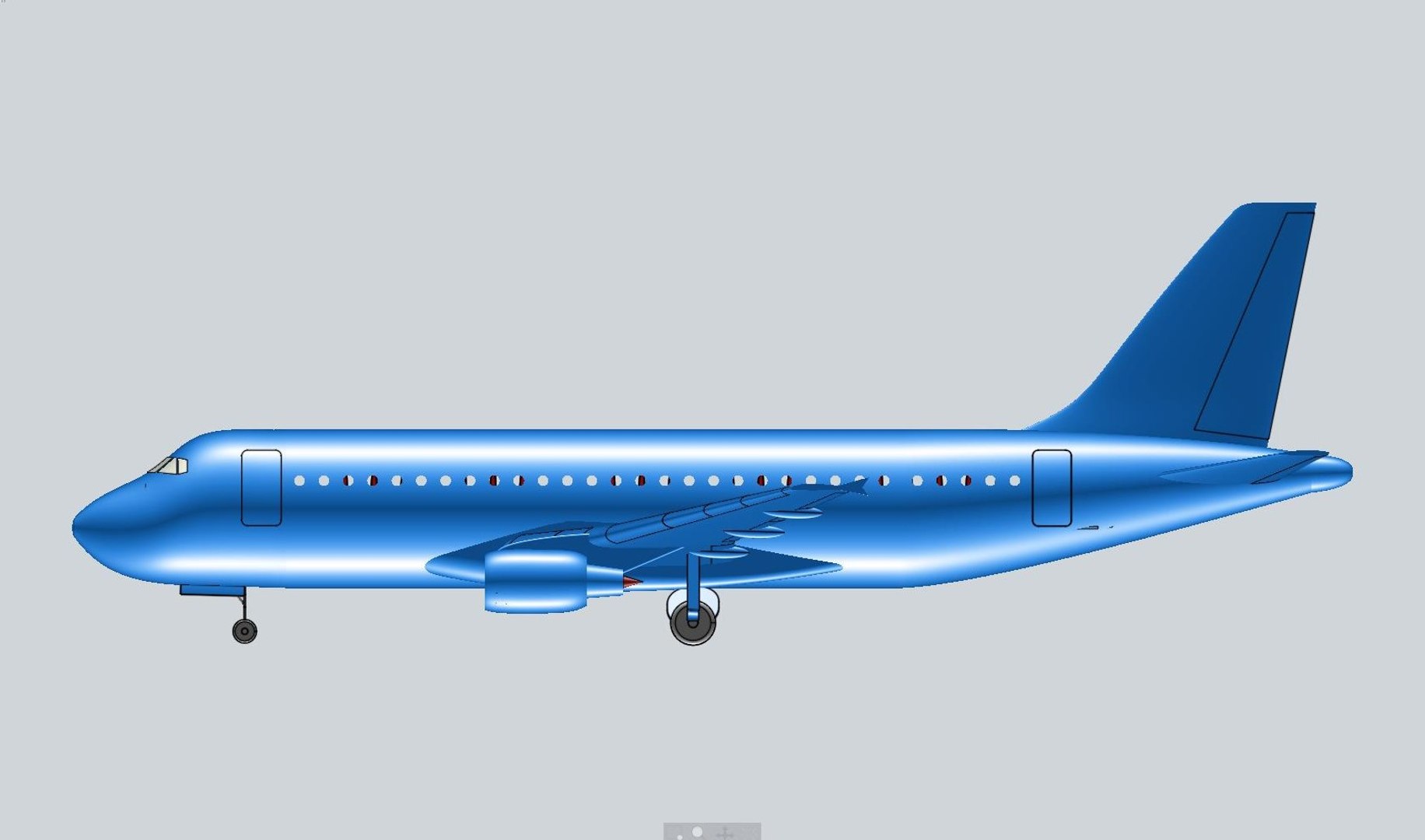 Airbus A319-100 Solid Assembly 3D Model - TurboSquid 1666158