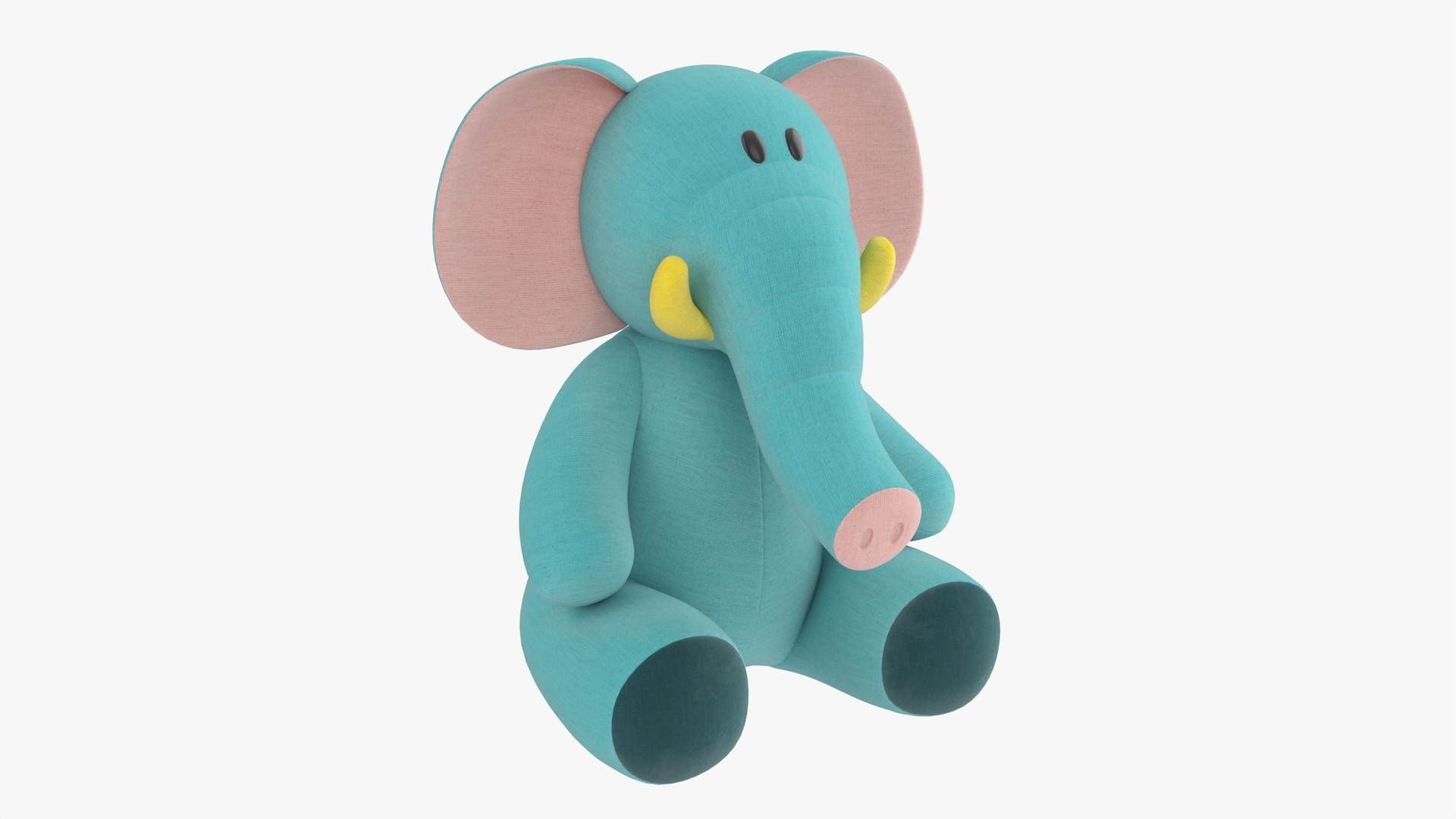 Elephant Soft Toy V2 3D Model - TurboSquid 1801194