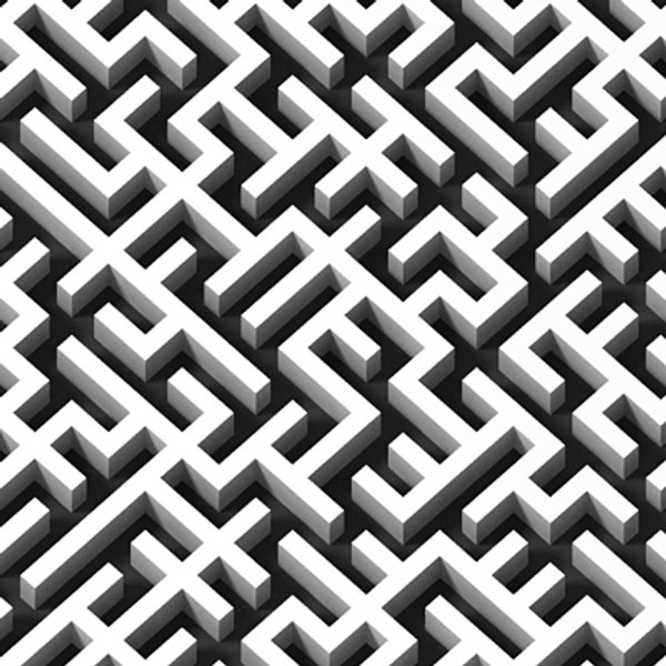 3d model of mega-maze mazes