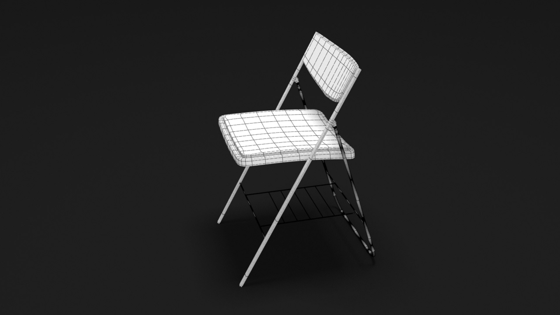 3d Folding Chair Model